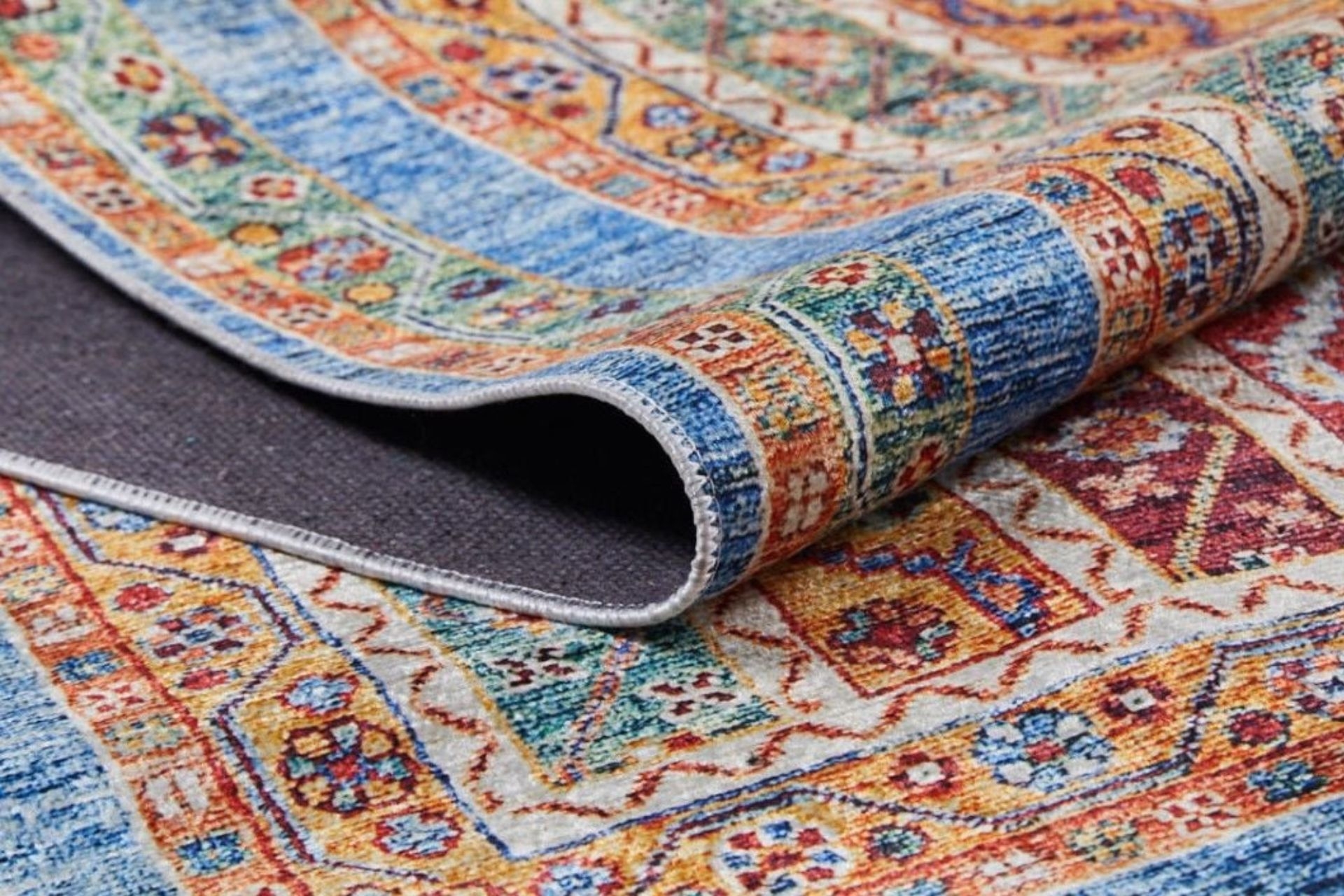 HALIMAX DARA 132 KAYMAZ DOKUMA TABANLI ÇİZGİLİ MODERN HALI, MULTİ ...