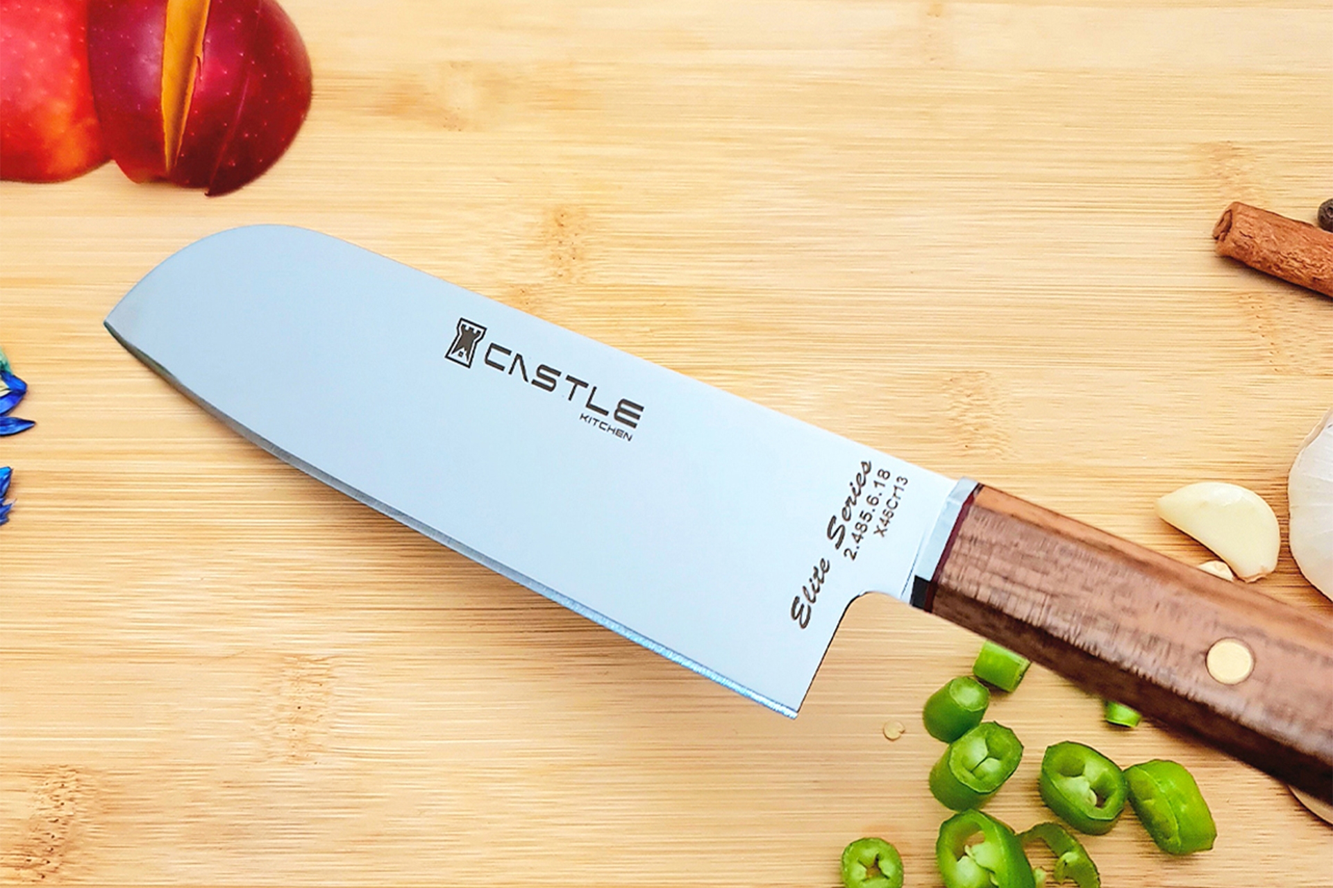 CASTLE ELİTE SERİSİ SANTOKU MUTFAK ŞEF BIÇAĞI FİYATI - Vivense