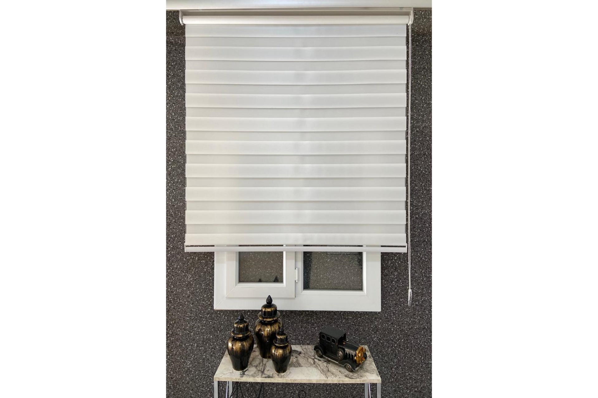 ZEBRA STOR PERDE, DÜZ, BEYAZ, DSG507, 200X200