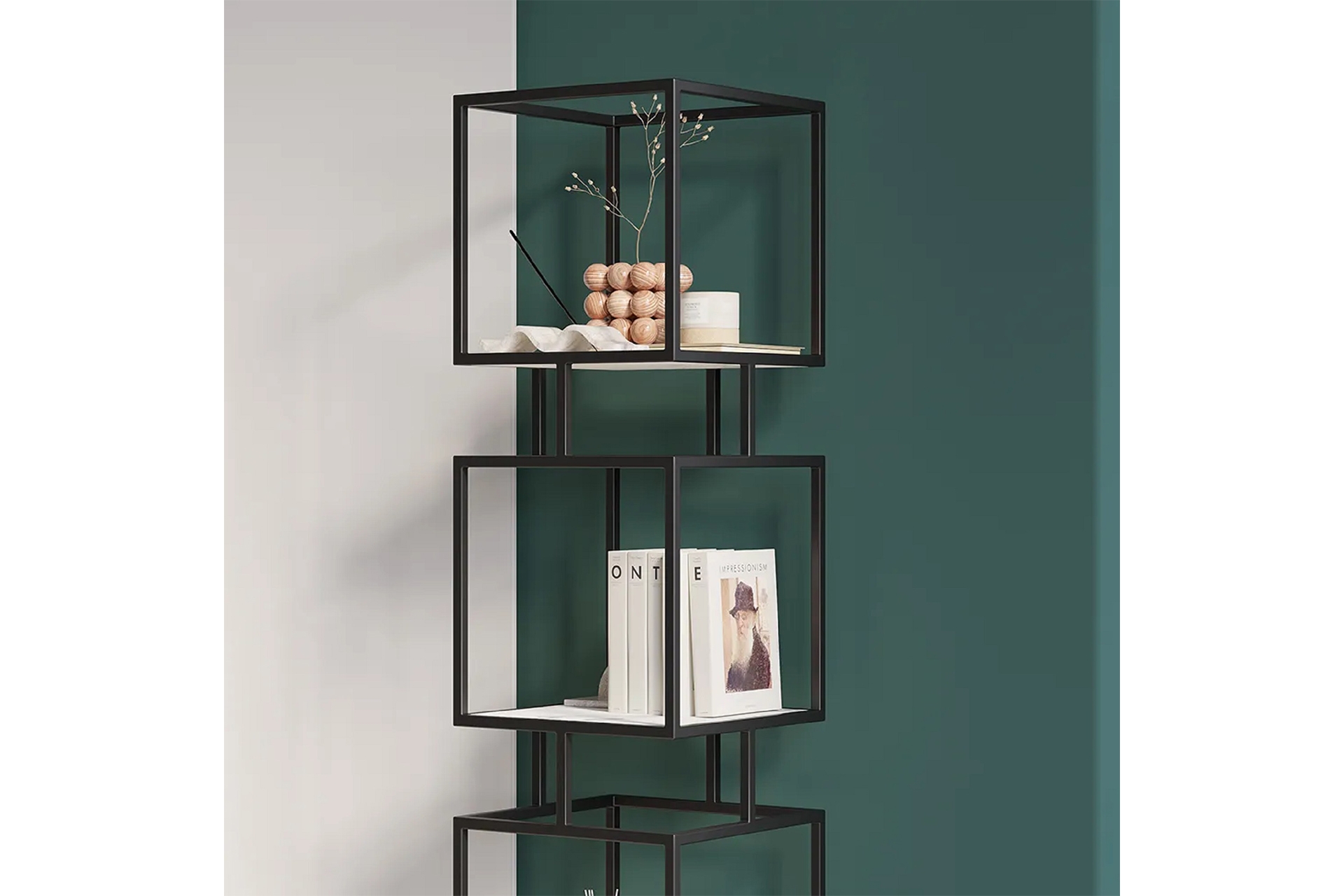 DEKOZEM DEMİR DEKORATİF 4 RAF KÜP RAF FİYATI - Vivense