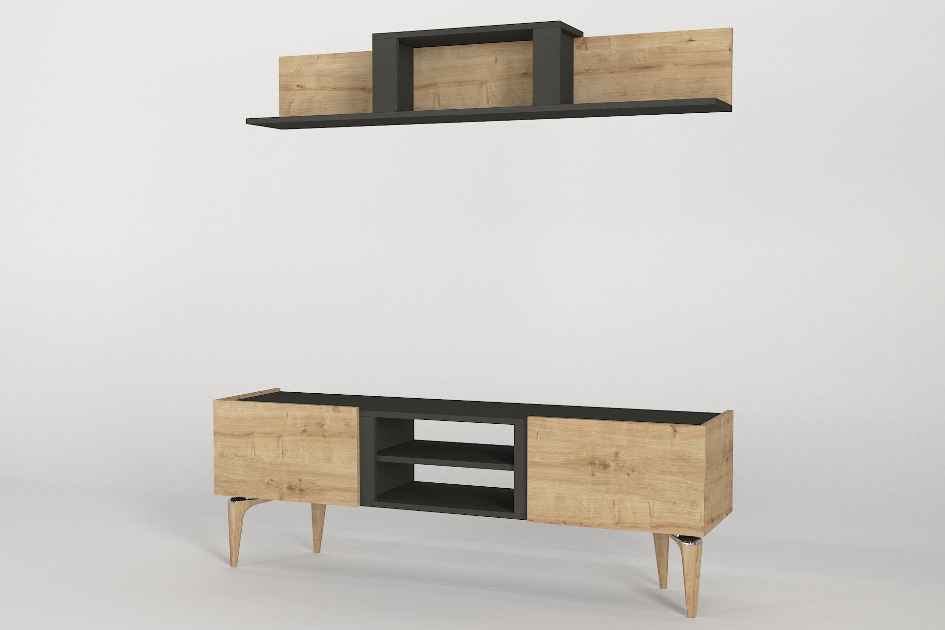 KİPERA TV ÜNİTESİ, SAFİR ANTRASİT FİYATI - Vivense