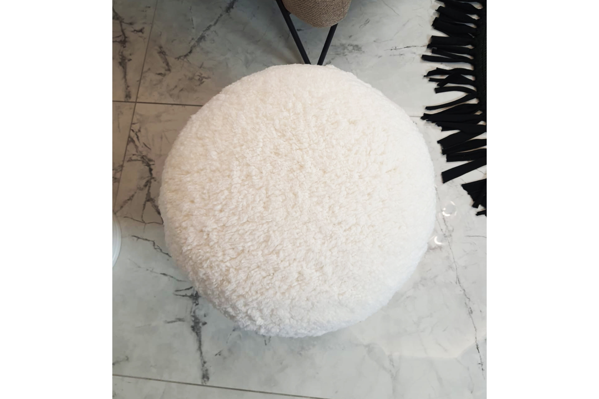 MARKAAWM MANTAR TEDDY PUF, BEYAZ FİYATI - Vivense