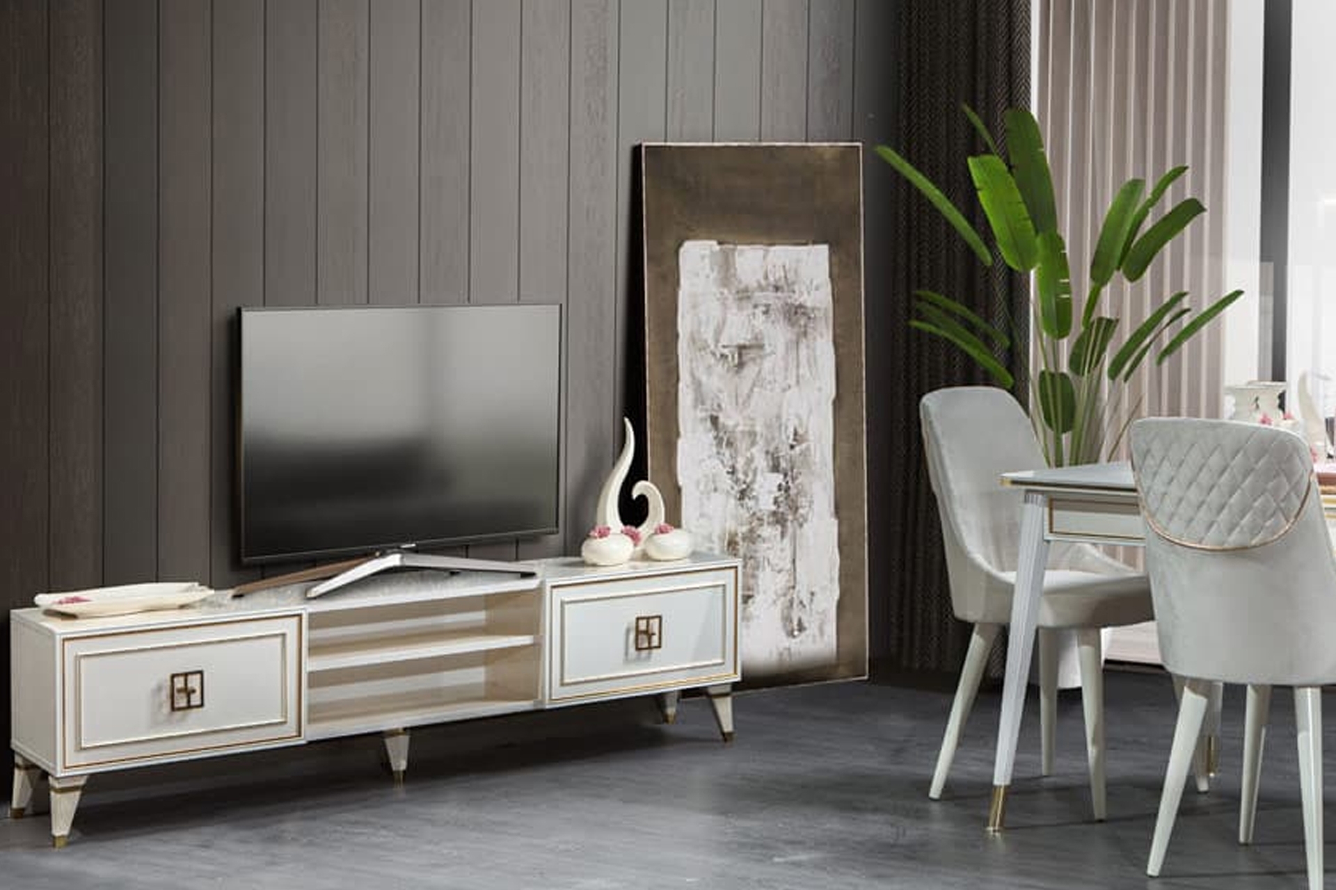 TORİNO TV ÜNİTESİ, KIRIK BEYAZ FİYATI - Vivense