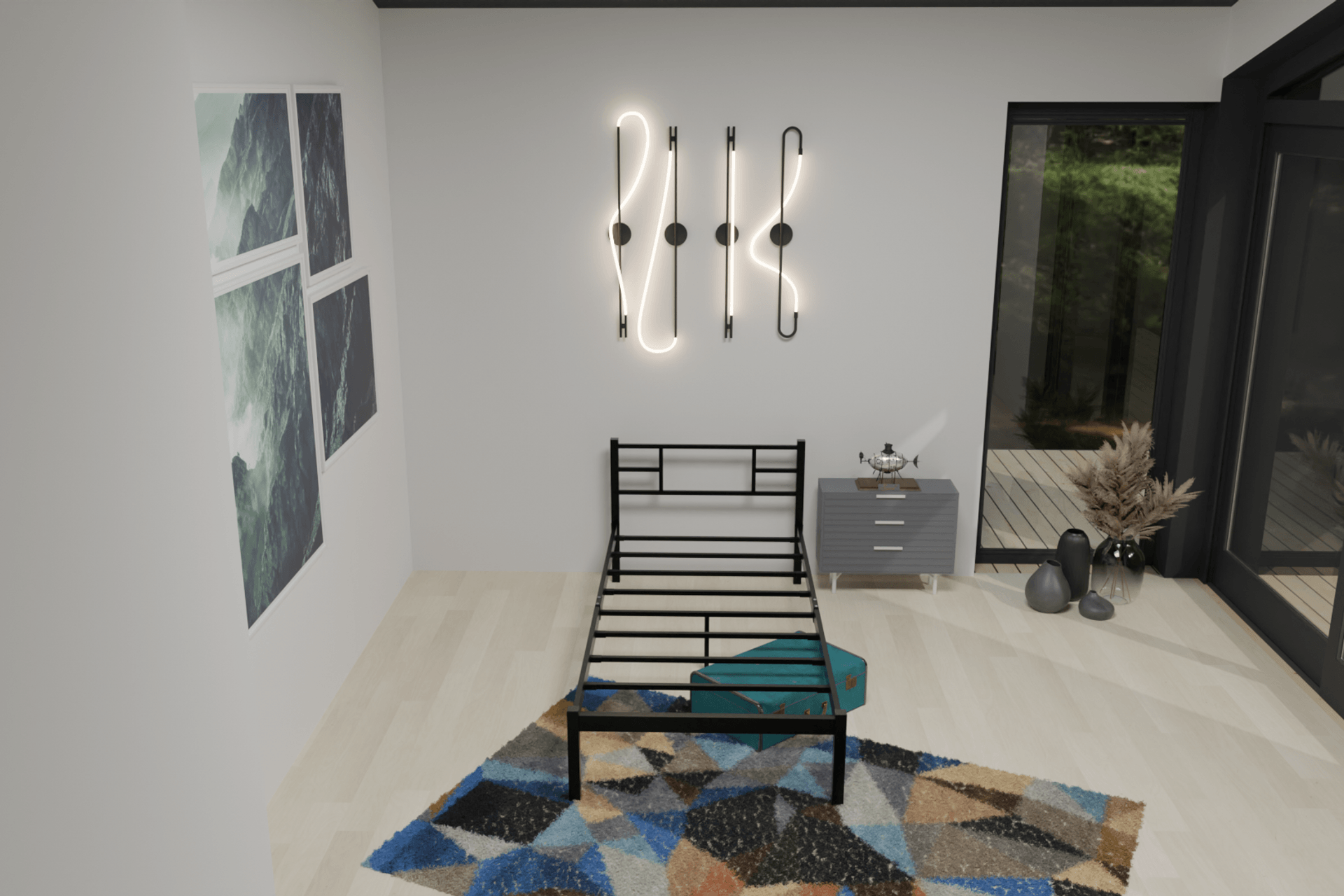 DECO TEK KİŞİLİK METAL KARYOLA 90X190 FİYATI - Vivense