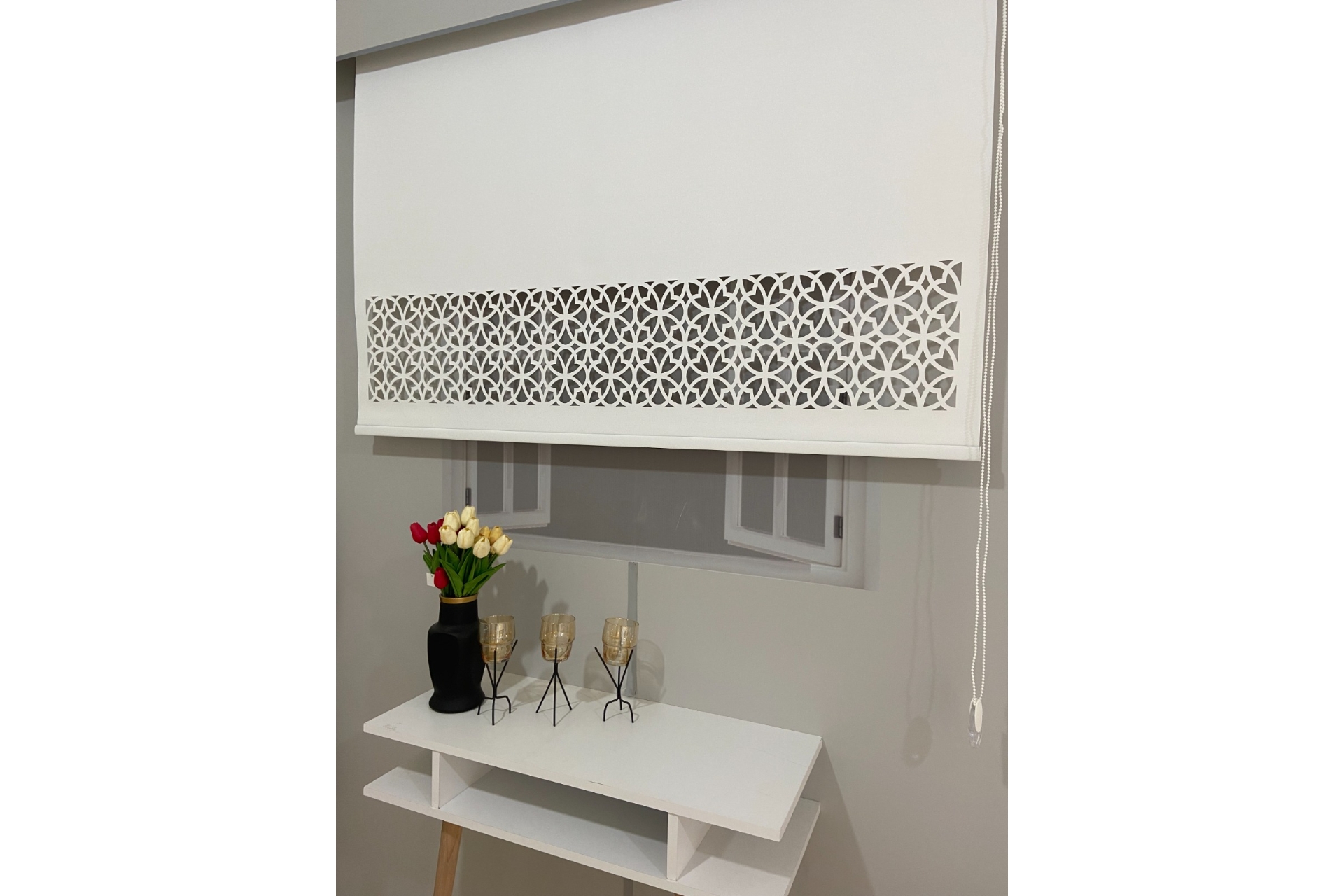 LAZER KESİM STOR PERDE, KIRIK BEYAZ, DSG305, 190X200 FİYATI - Vivense