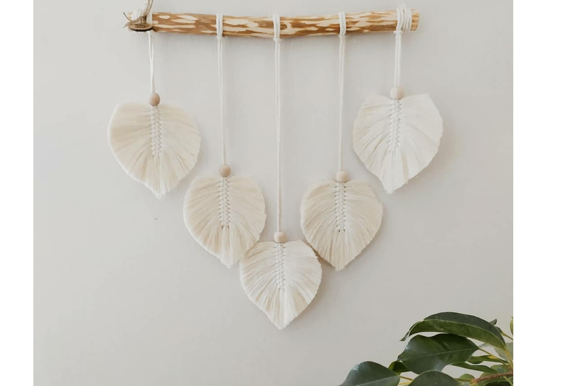MAKROME YAPRAK DUVAR DEKORU, EKRU FİYATI - Vivense