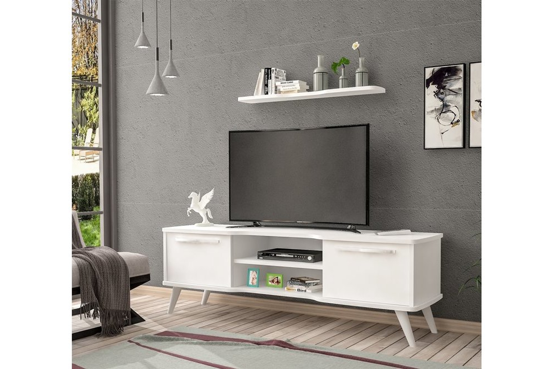 BOREAS BEYAZ 140 CM TV SEHPASI