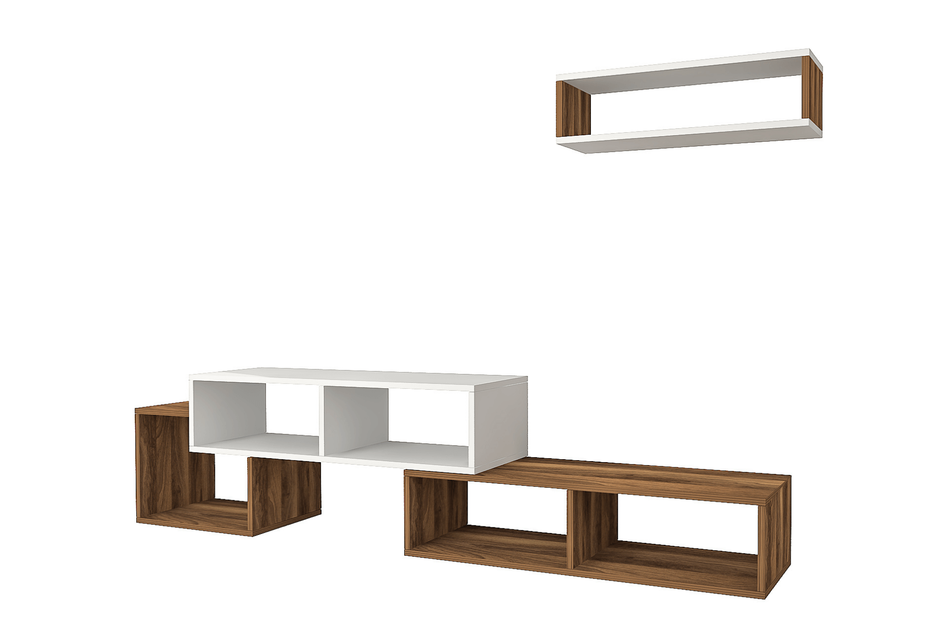 ARMONİA RAFLI TV ÜNİTESİ, BEYAZ CEVİZ FİYATI - Vivense