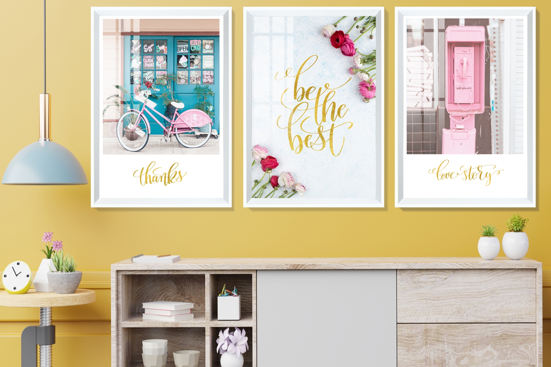 BE THE BEST TABLO SETİ, BEYAZ ÇERÇEVE, 33X48 FİYATI - Vivense