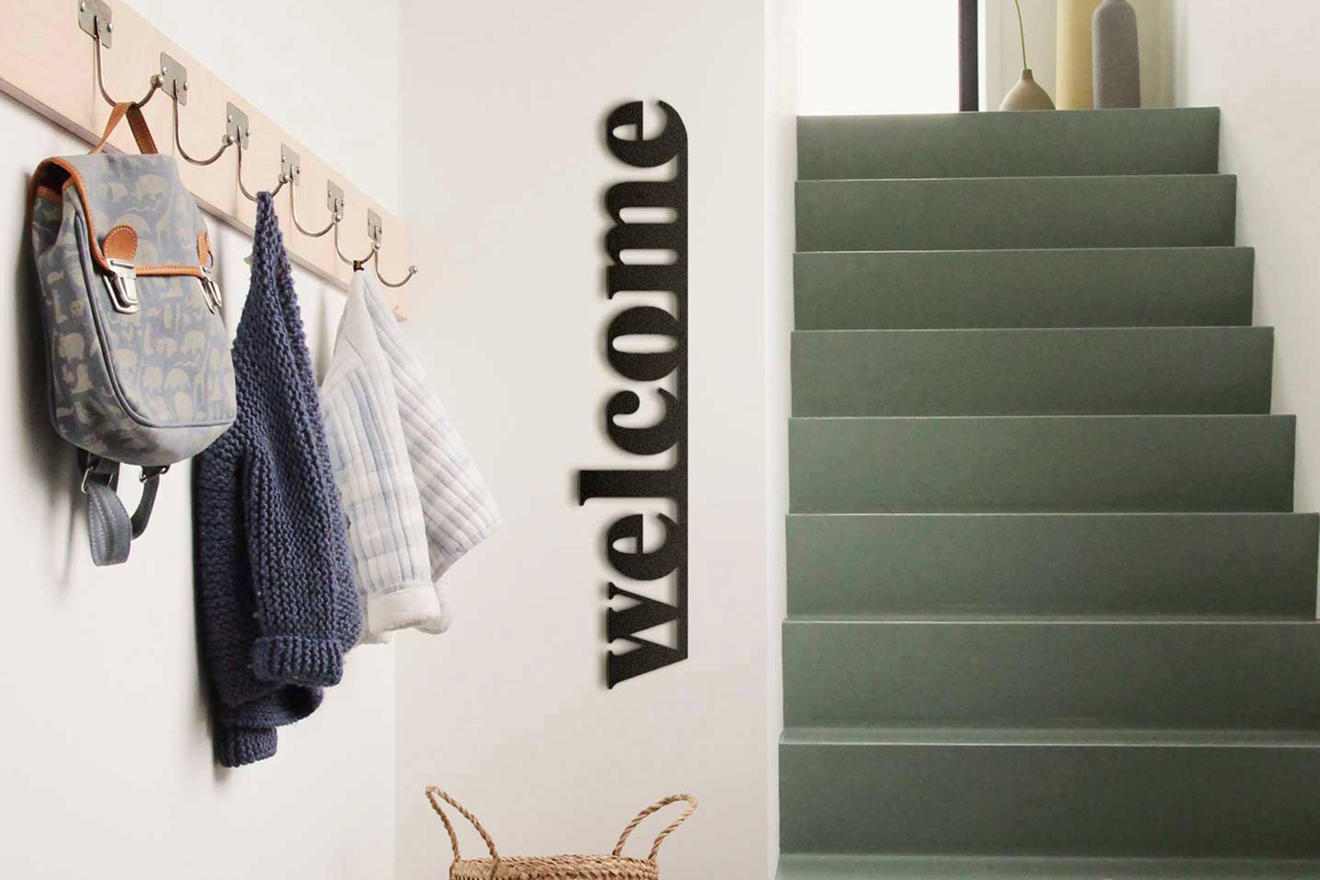 WELCOME DUVAR TABLOSU, METAL FİYATI - Vivense