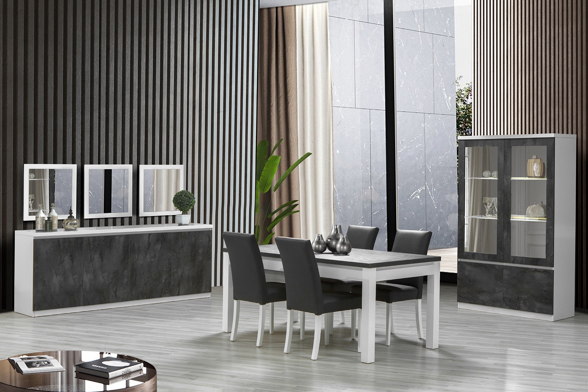 STELLA KONSOL, BETON GRİ, 4 KAPAKLI FİYATI - Vivense