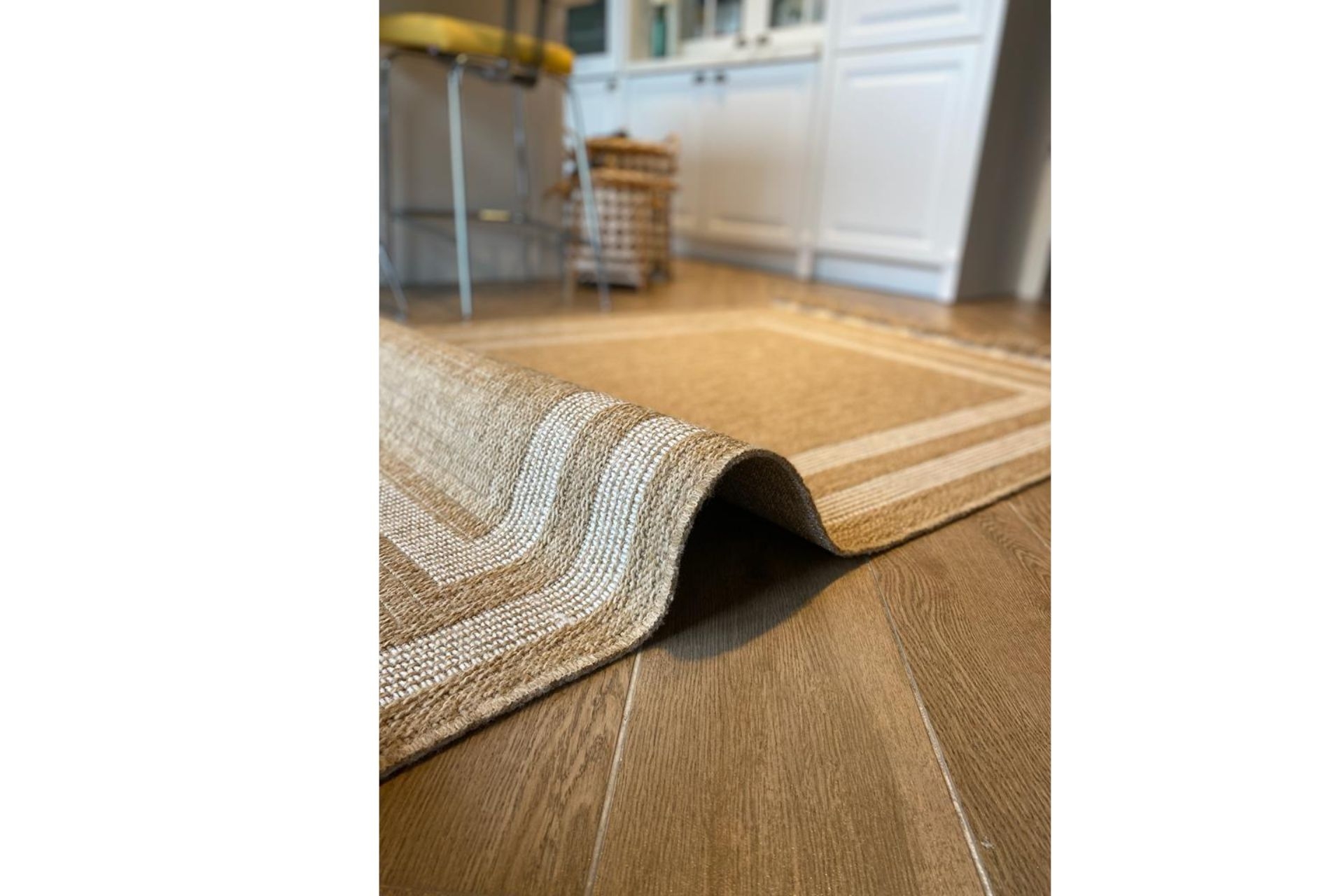 HALIMAX İNDİA JÜT HALI 668, BEYAZ ÇERÇEVELİ, 100X200 FİYATI - Vivense