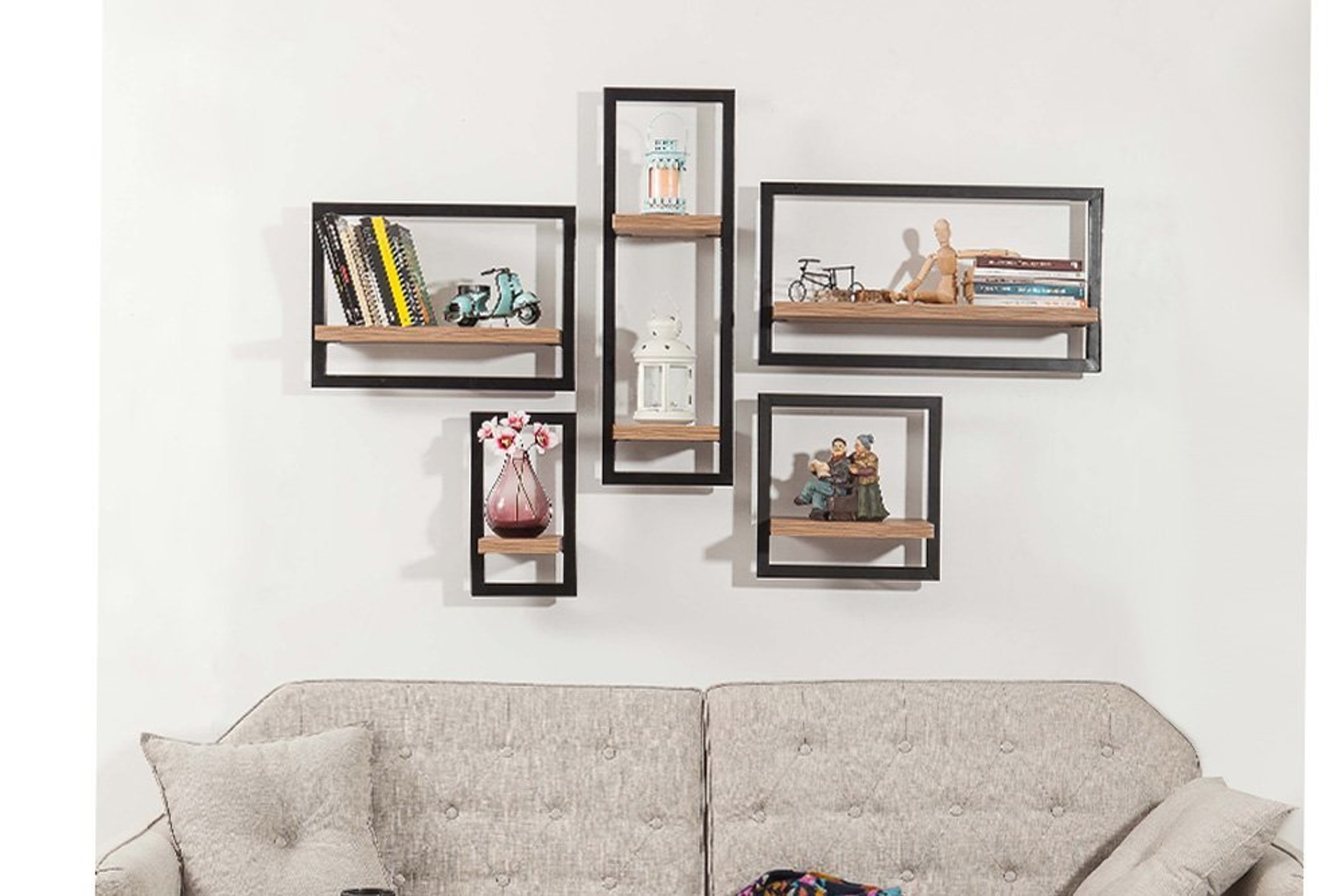 DECOR DUVAR RAFI, CEVİZ, 65X35 CM FİYATI - Vivense