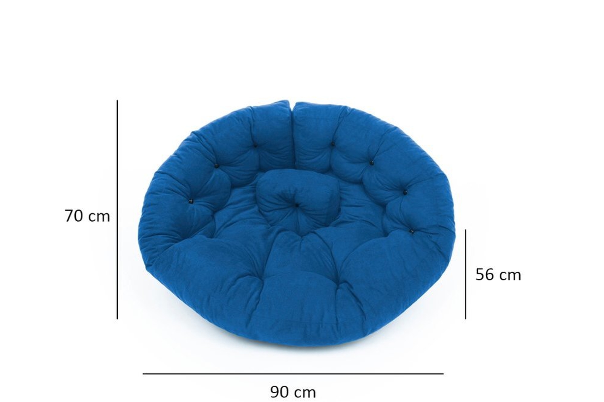 PAFU KİKU LARGE YER PUFU MAVİ FİYATI - Vivense