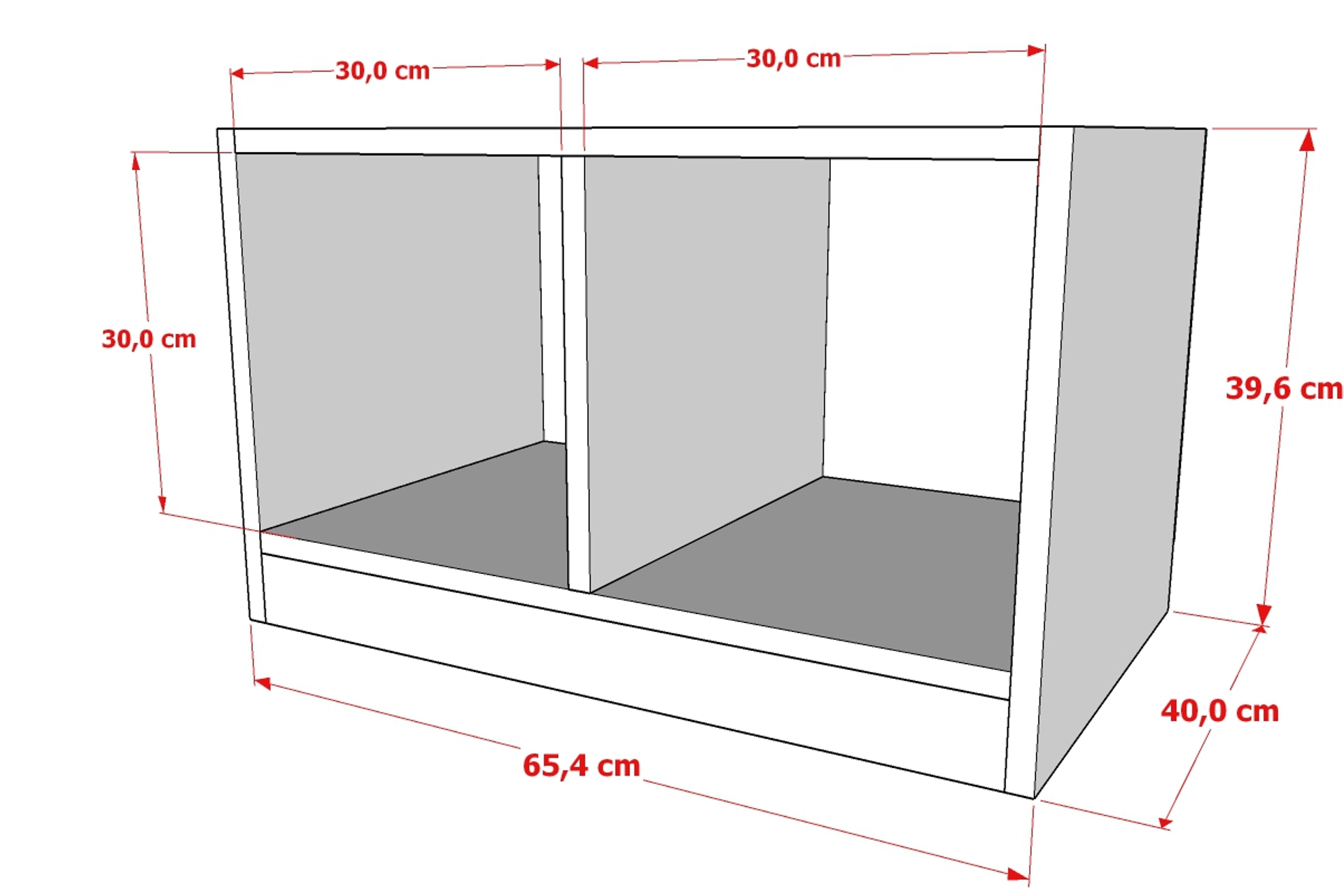 BKCONCEPT RAFLI KİTAPLIK, 65 CM, BEYAZ, KTP-1203 FİYATI - Vivense