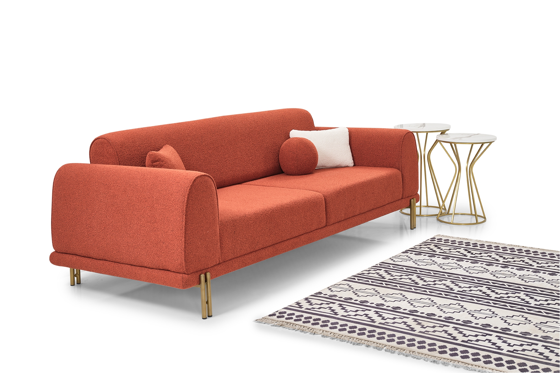 YENİ ELİS BUKLET ÜÇLÜ KOLTUK, KİREMİT FİYATI - Vivense