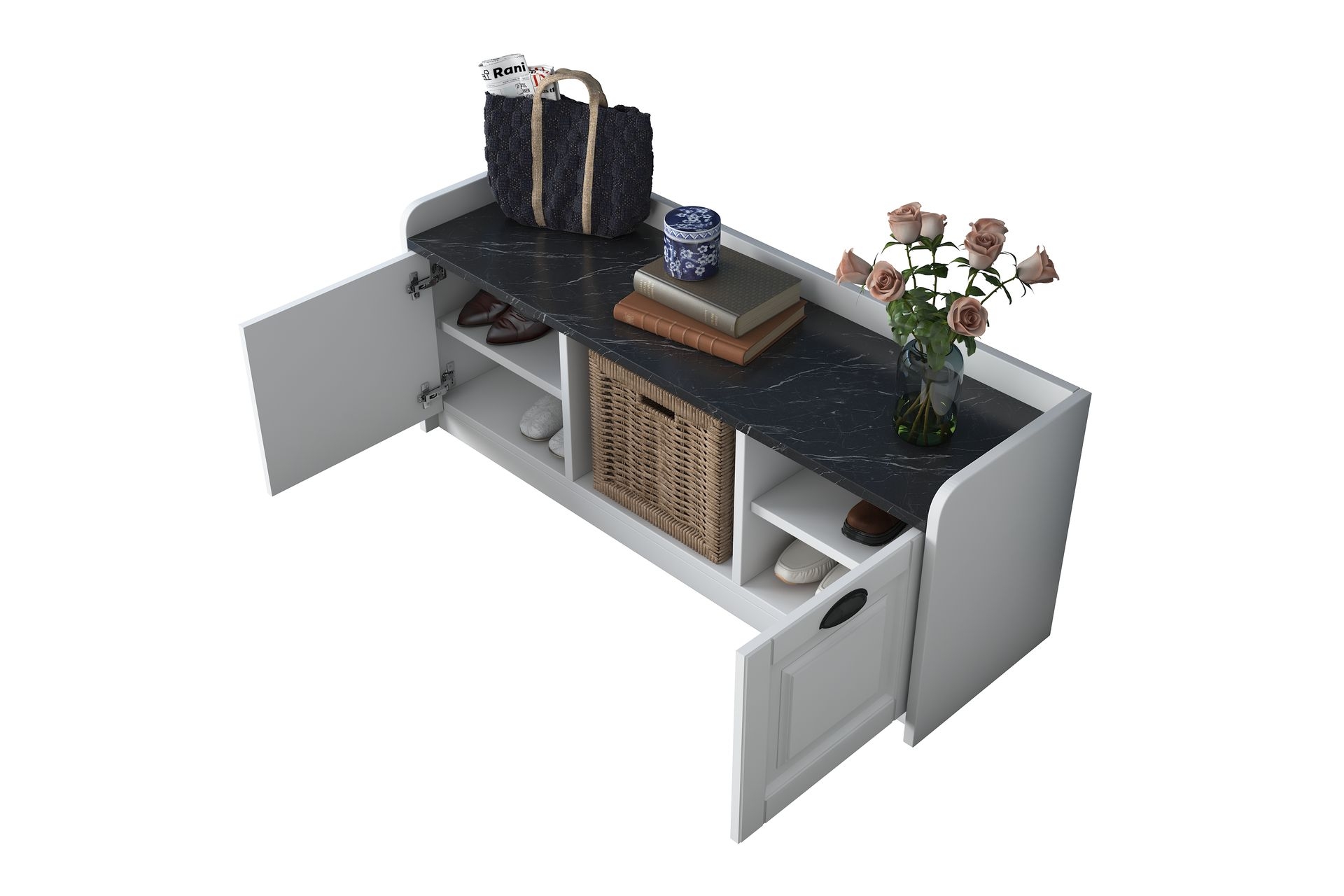 RANİ EB101 MODERN AYAKKABILIK, BEYAZ, MERMER DESENLİ FİYATI - Vivense