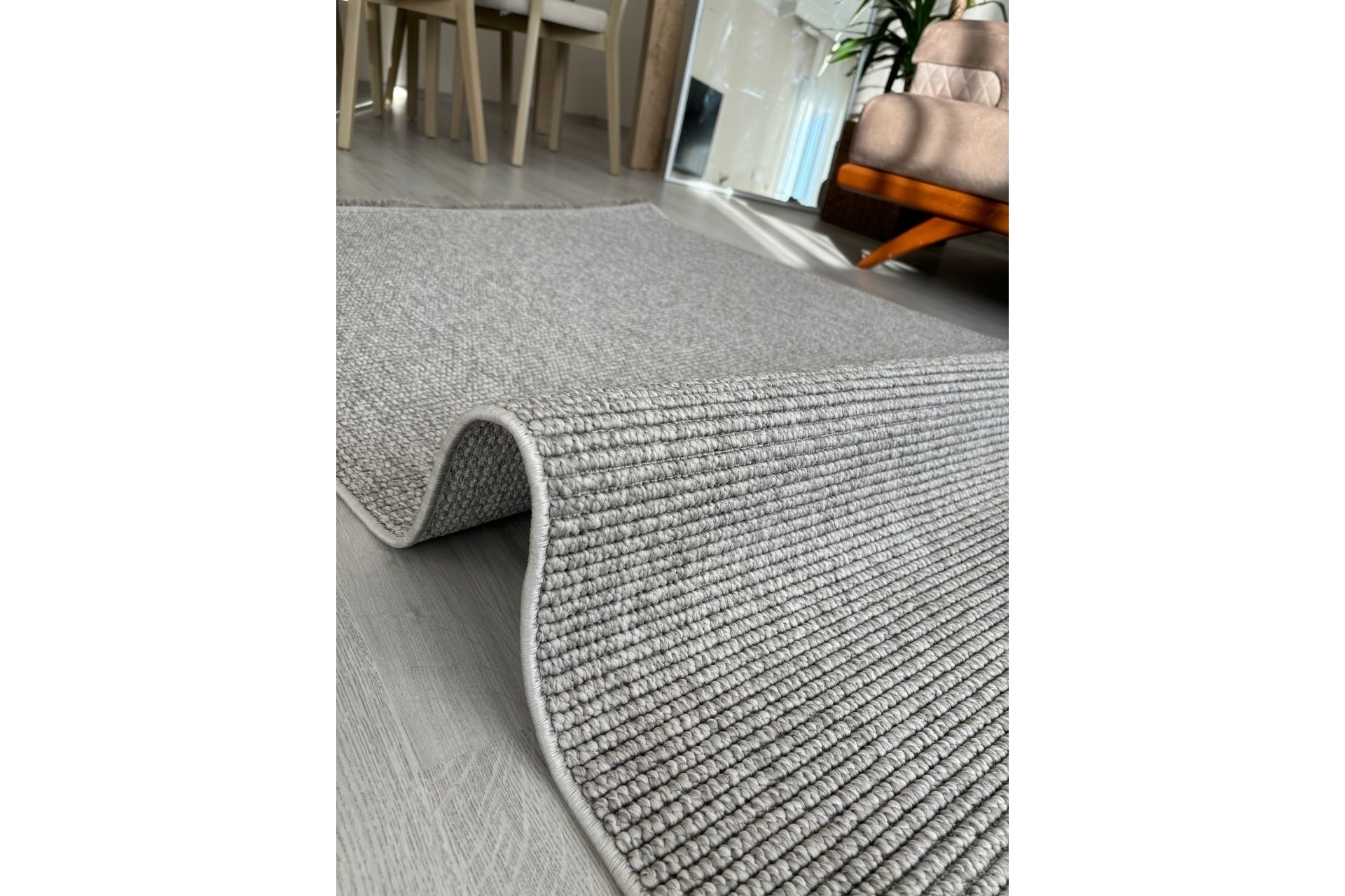 RİBERA 350 BUKLE DOKUMA SAÇAKLI HALI, GRİ, 80X150 FİYATI - Vivense