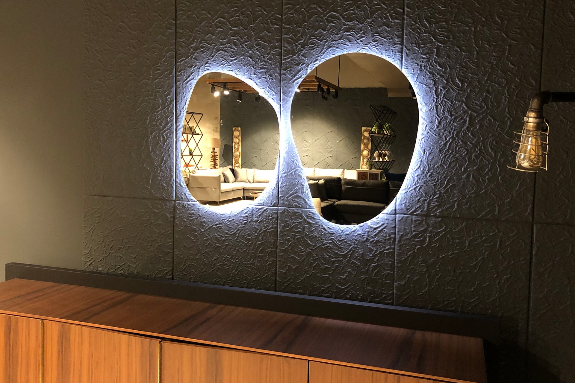 DİANA SİMETRİK LEDLİ DUVAR AYNA SETİ FİYATI - Vivense