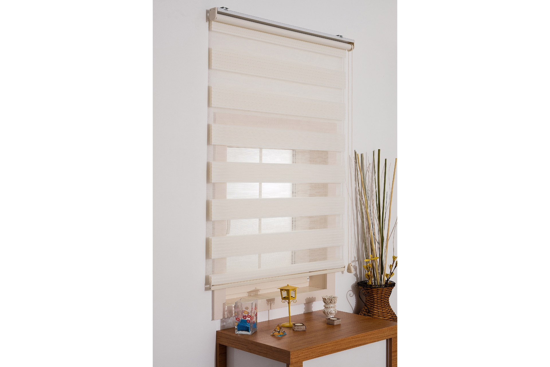 DEKORSTİLİM ZEBRA STOR PERDE PLİSE KREM 130 X 200 FİYATI - Vivense