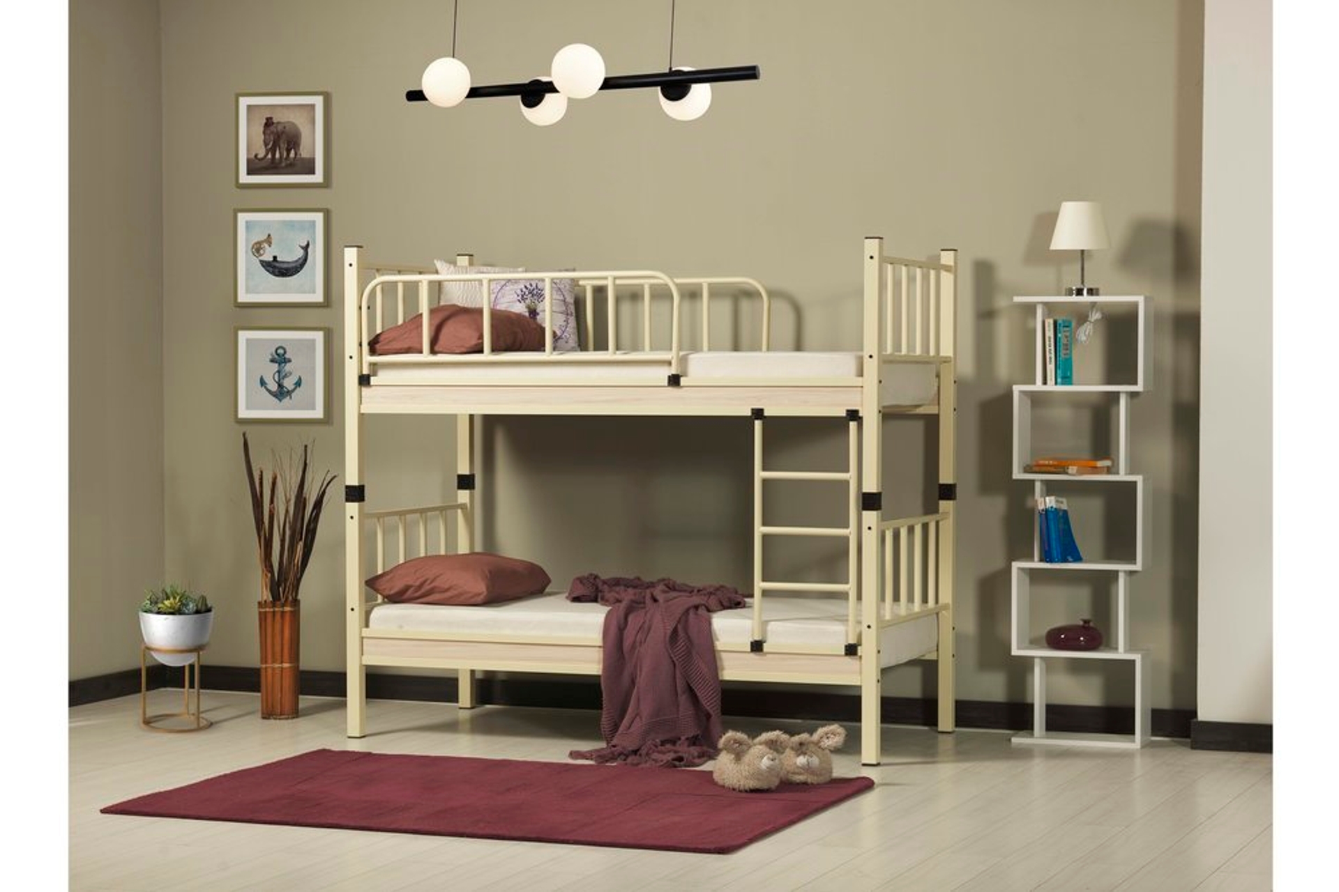 YURT METAL RANZA, KREM, 90X200 FİYATI - Vivense