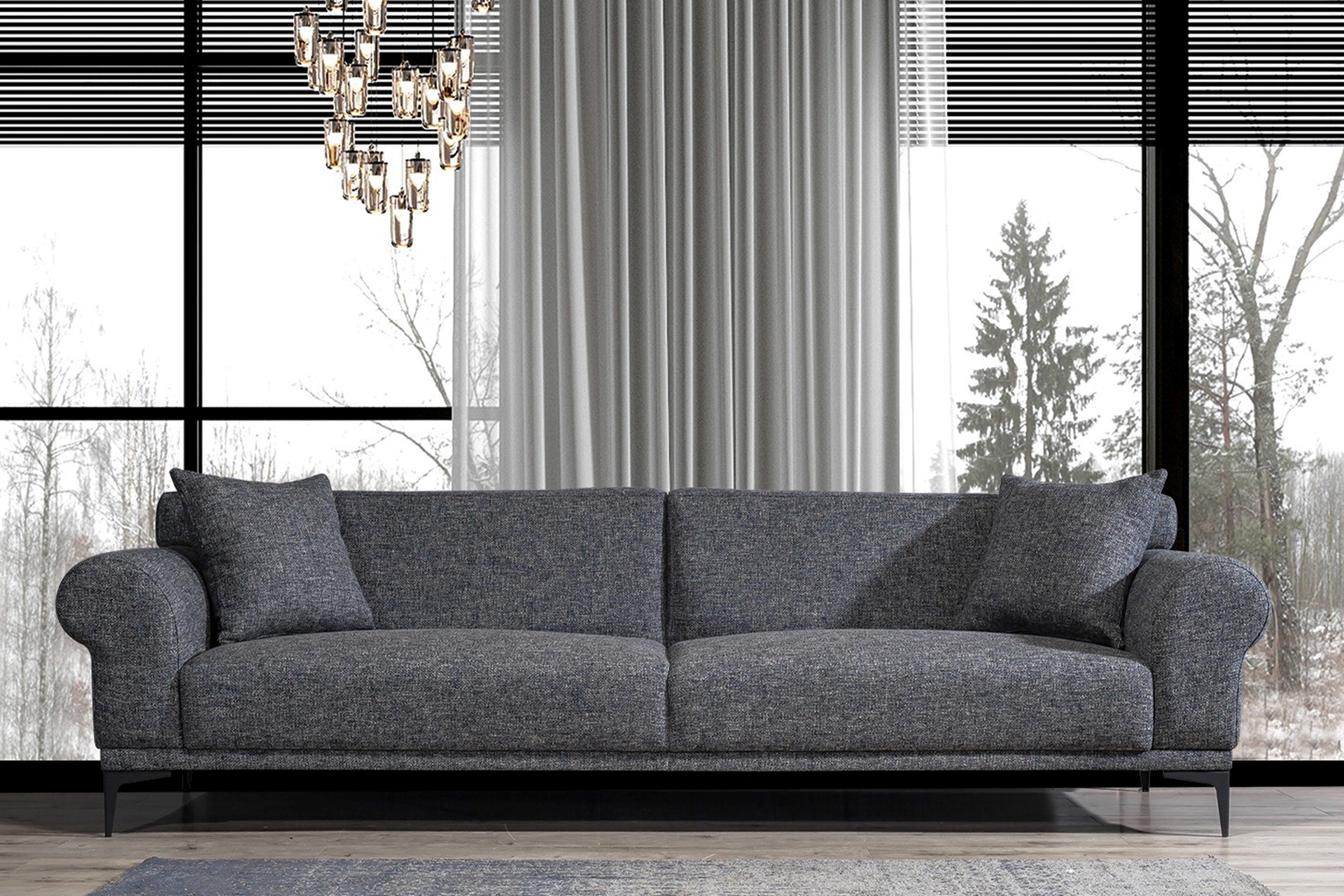 ASYA DÖRTLÜ KANEPE, ANTRASİT