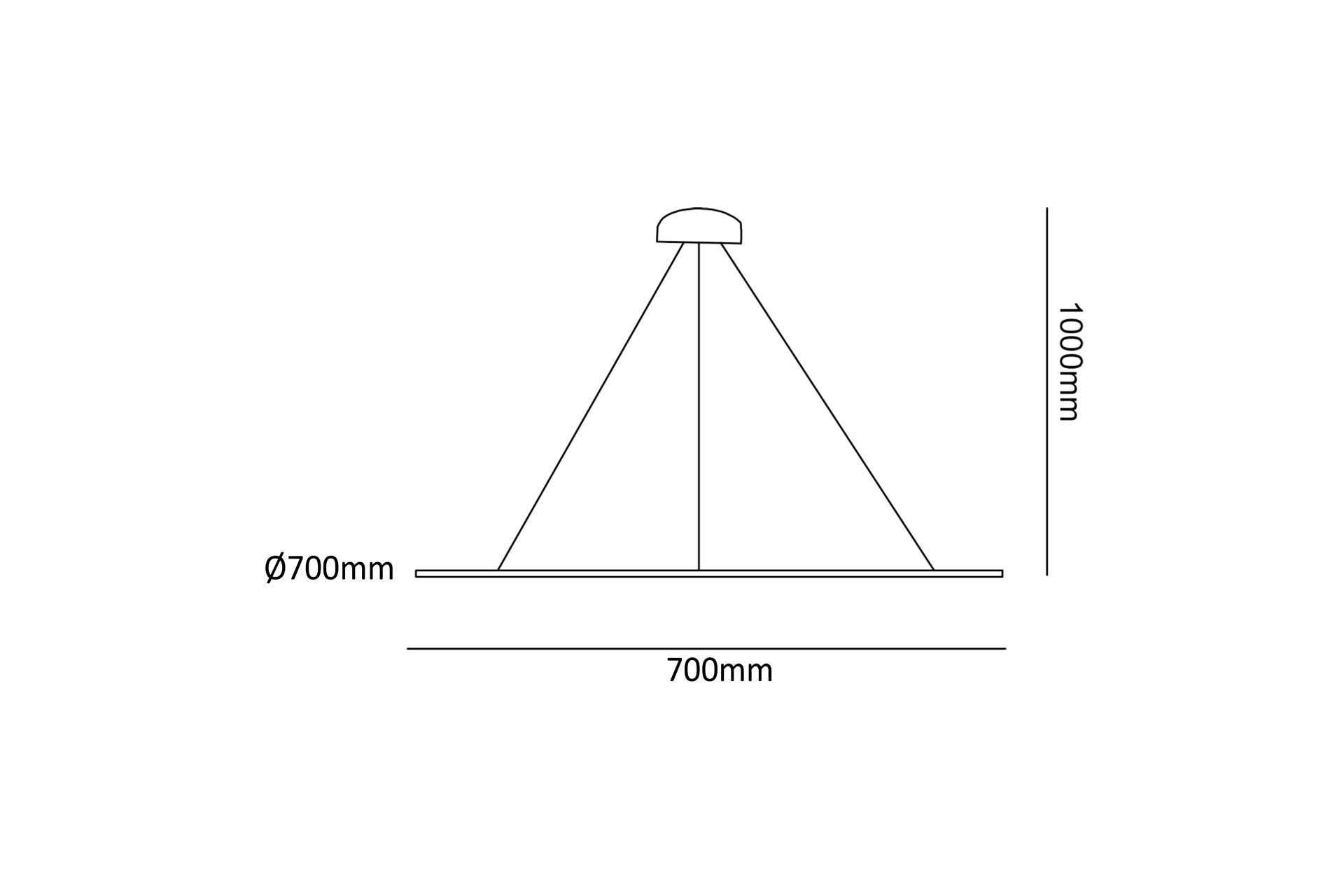 TORONTO SARKIT LED AVİZE 100 CM FİYATI - Vivense