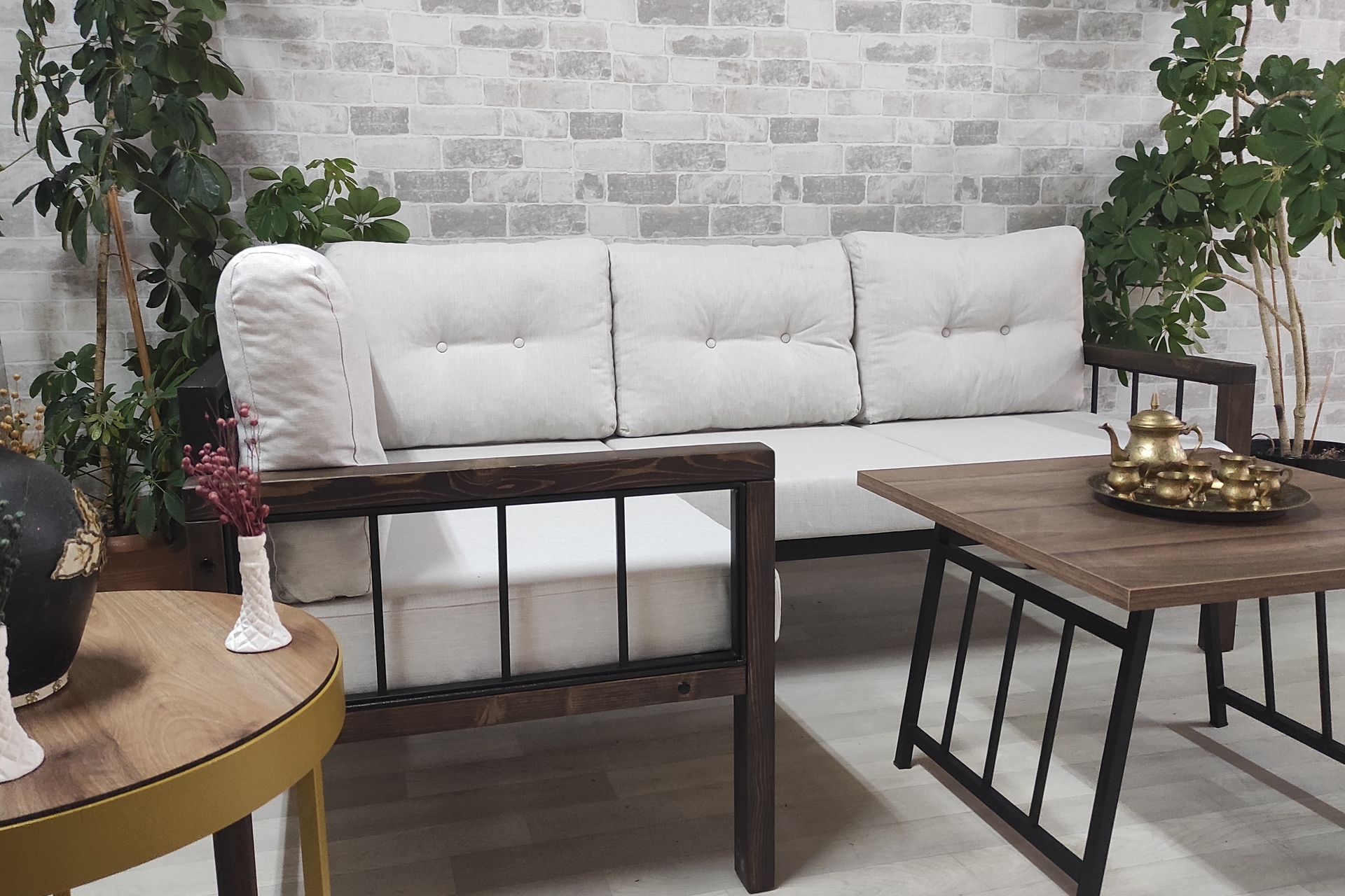 TRİO BALKON KÖŞE TAKIMI, KREM, SİRU2 FİYATI - Vivense