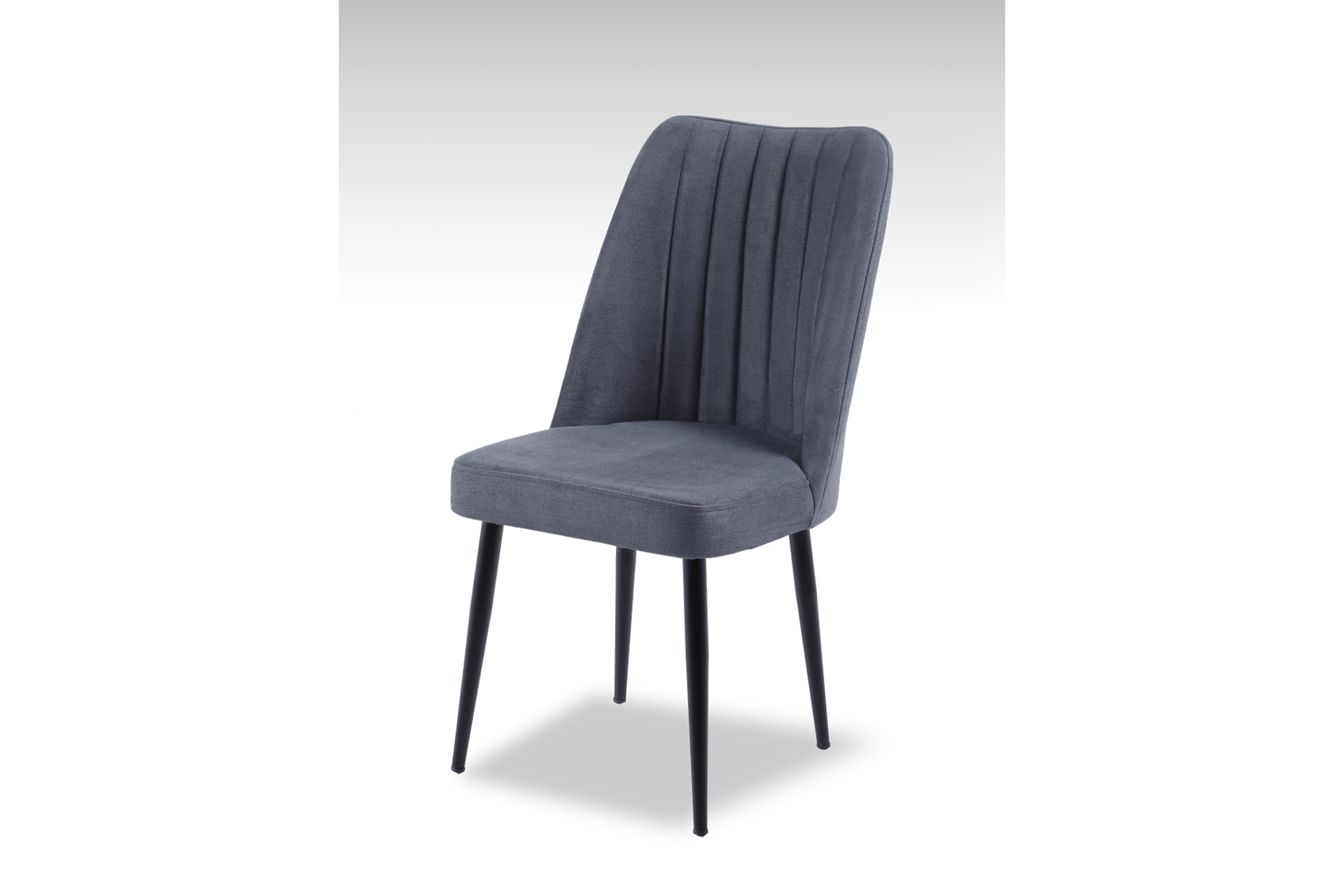 VENTO METAL SANDALYE, SİYAH AYAK, JERİKA GRİ FİYATI - Vivense