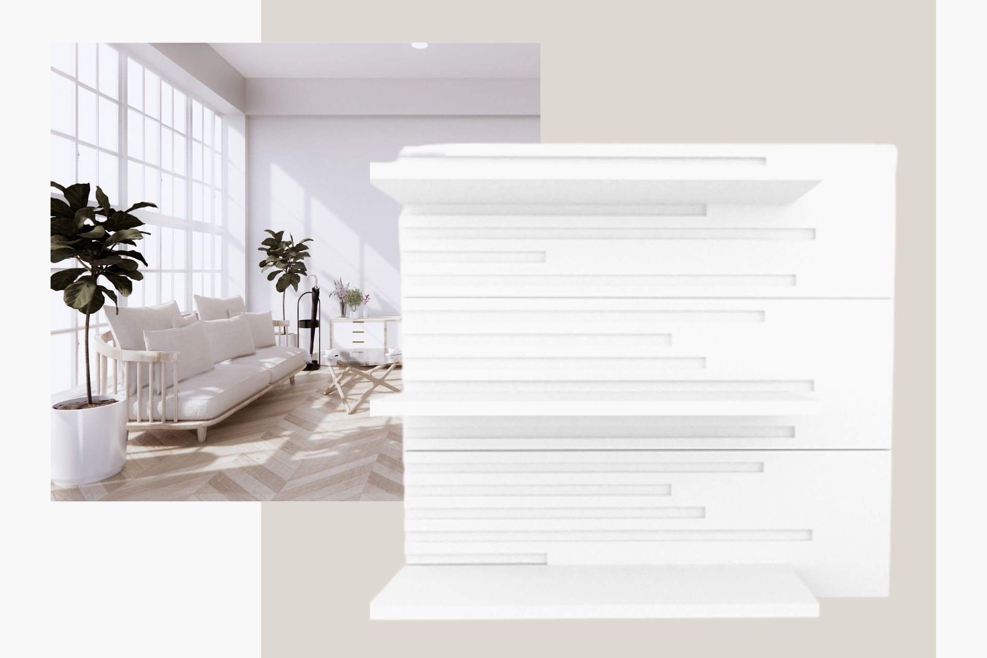 LUNA DESIGN STUDIO LAKE MDF KİTAPLIK, BEYAZ MAT, 75 CM, SNZ-2
