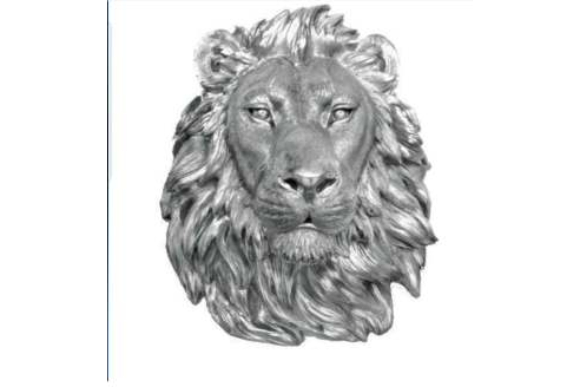 ASLAN KAFASI DUVAR PANOSU, GÜMÜŞ FİYATI - Vivense