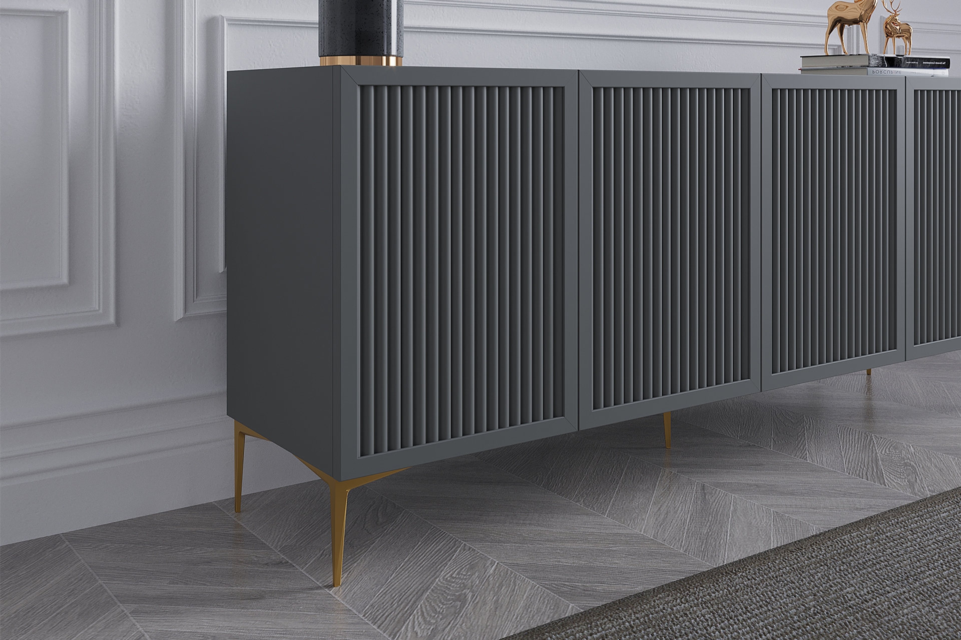 OLA KONSOL, GRİ, GOLD AYAK FİYATI - Vivense