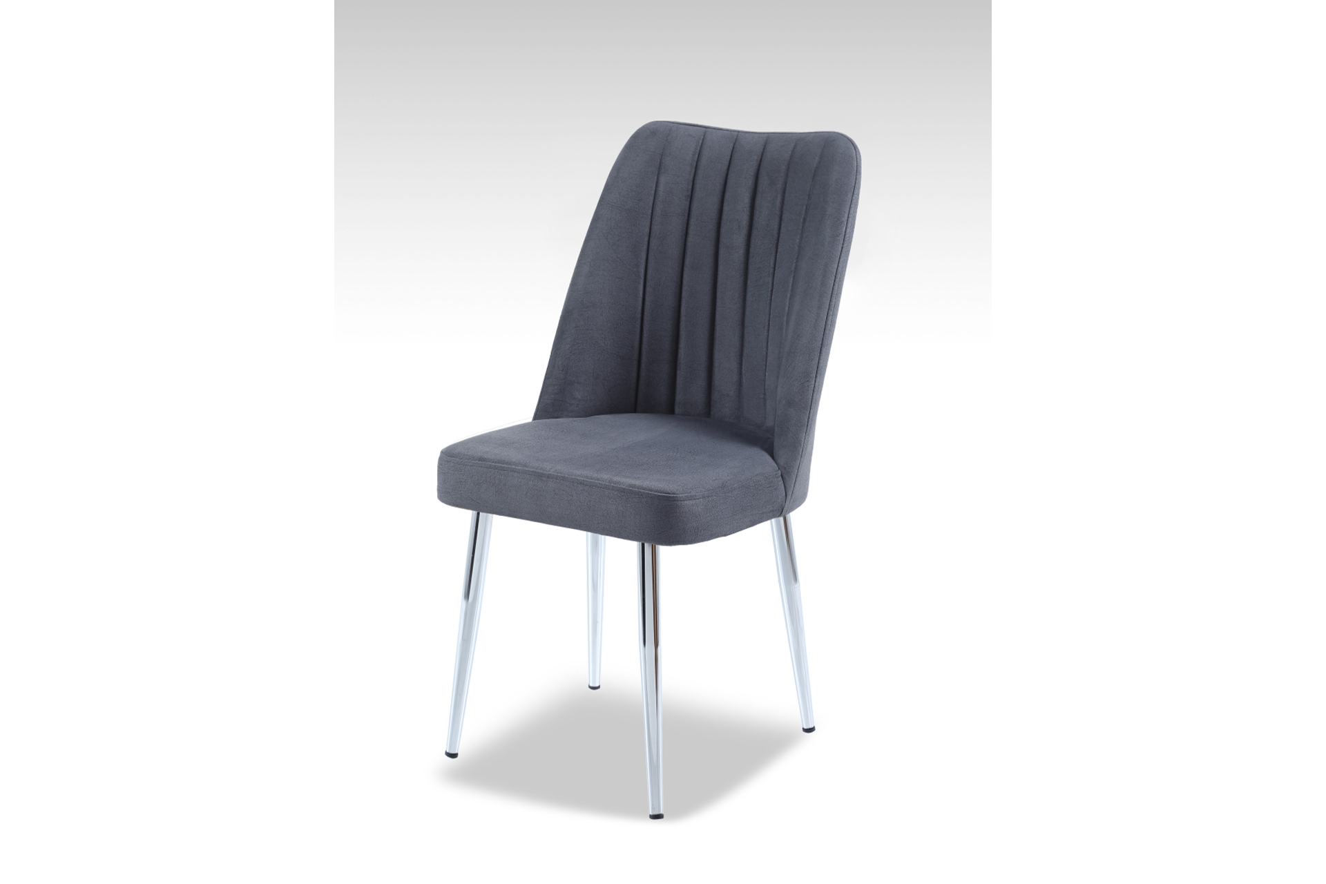 VENTO METAL SANDALYE, KROM AYAK, JERİKA GRİ FİYATI - Vivense