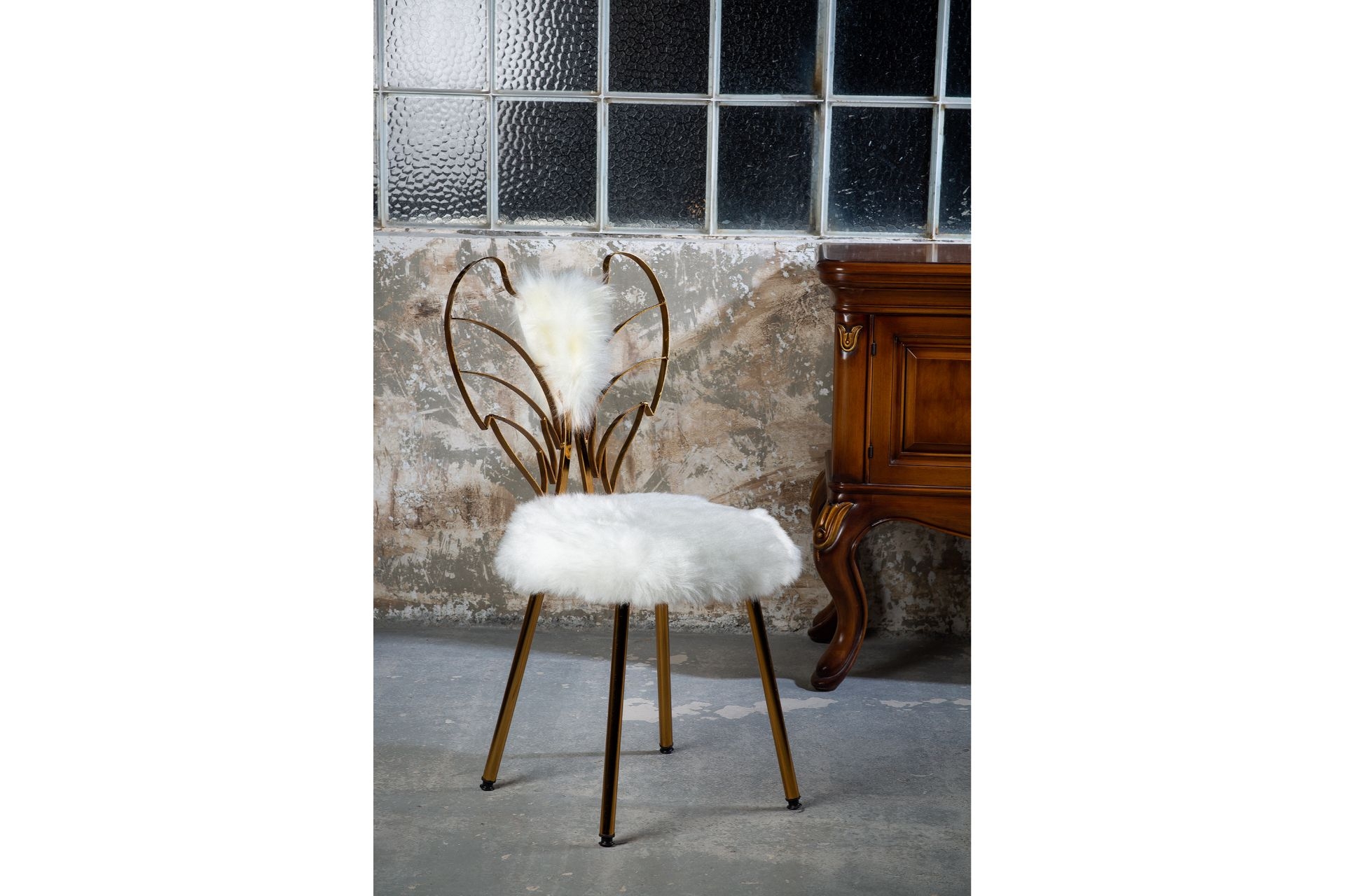 MENDY ANGEL SANDALYE, BEYAZ, GOLD AYAK FİYATI - Vivense