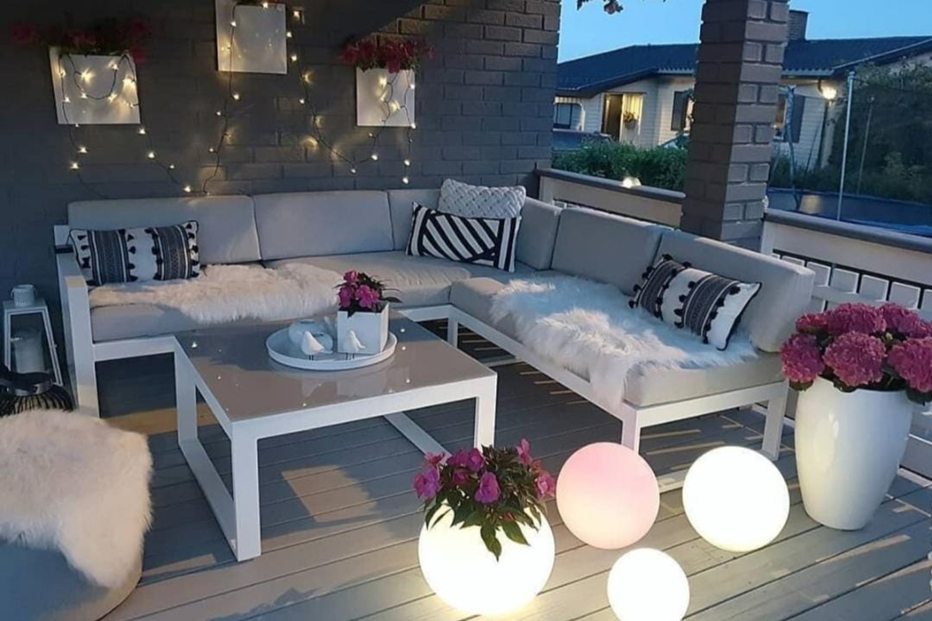 ODUN'S METAL BAHÇE BALKON TAKIMI, GRİ