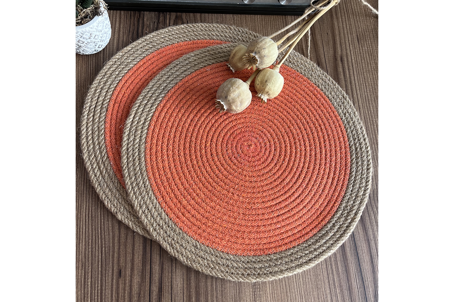 JAPPE DÖRTLÜ HASIR SUPLA, BORDORLÜ TURUNCU FİYATI - Vivense