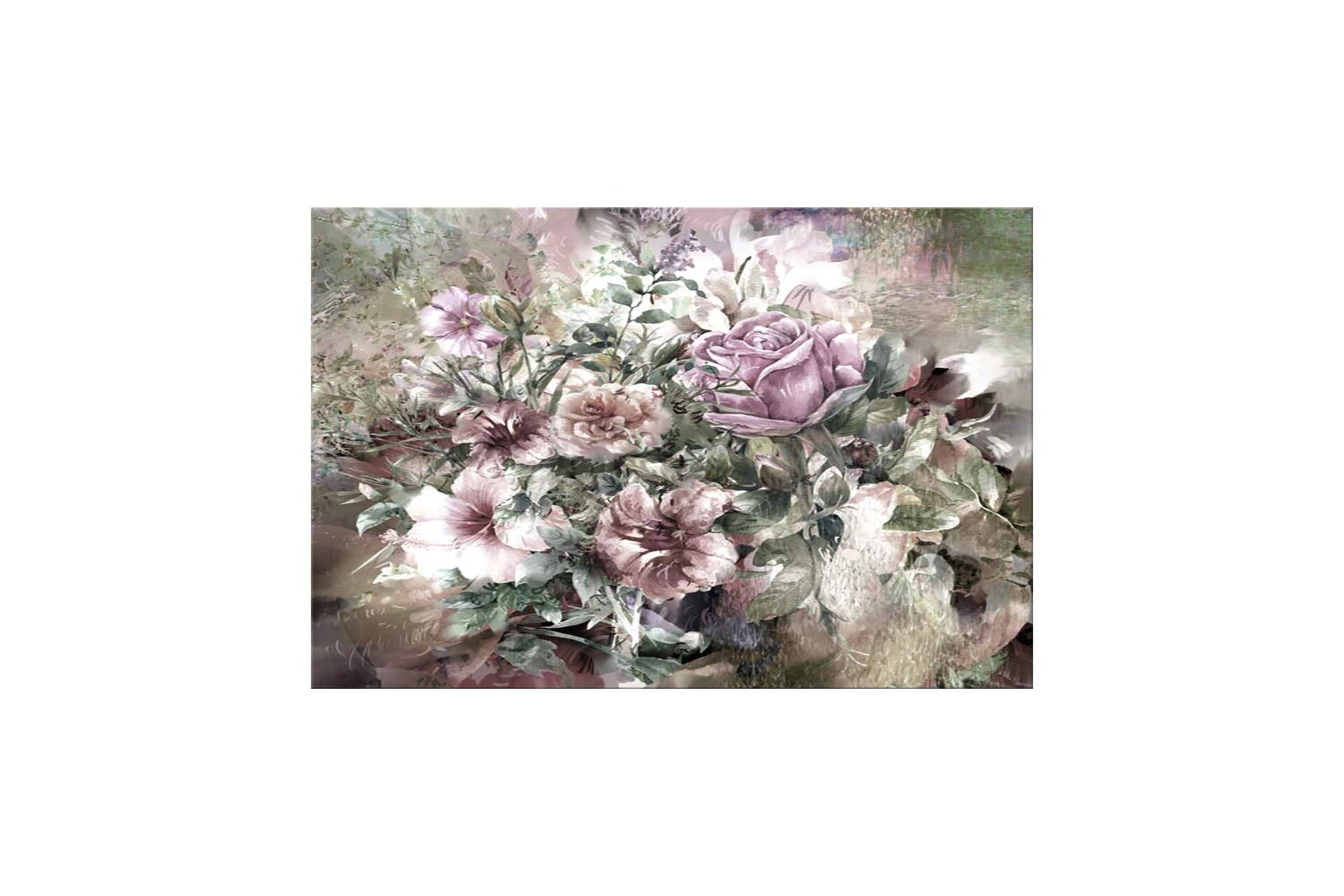 TABLOLIFE HARMONY OF THE FLOWER YAĞLI BOYA DOKULU TABLO, SİYAH ÇERÇEVE ...