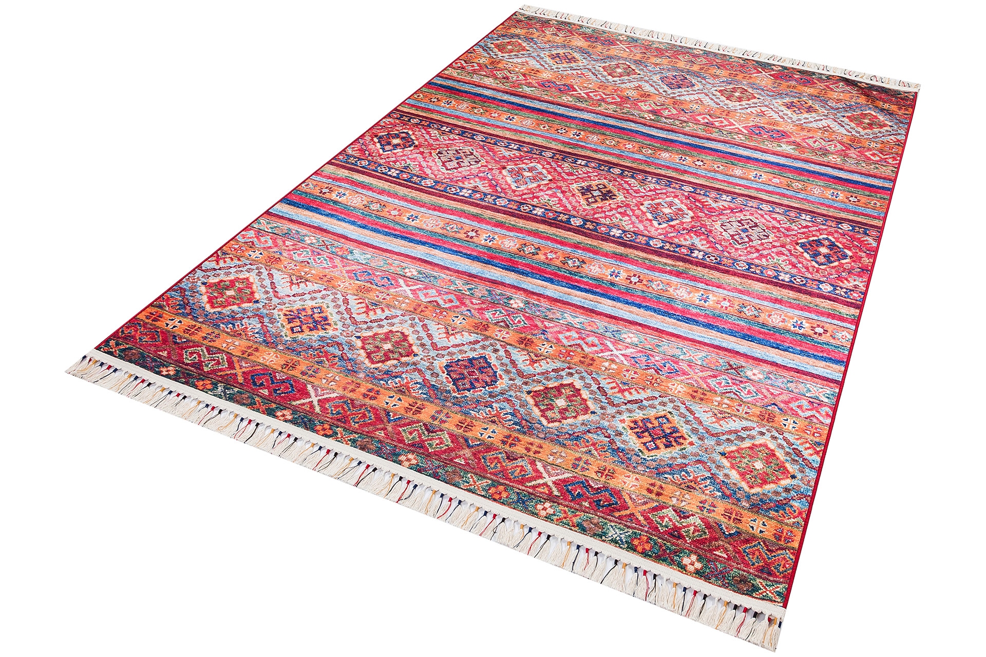 FRENDA ETNİK KİLİM DESENLİ HALI, KIRMIZI, 120X180 FİYATI - Vivense