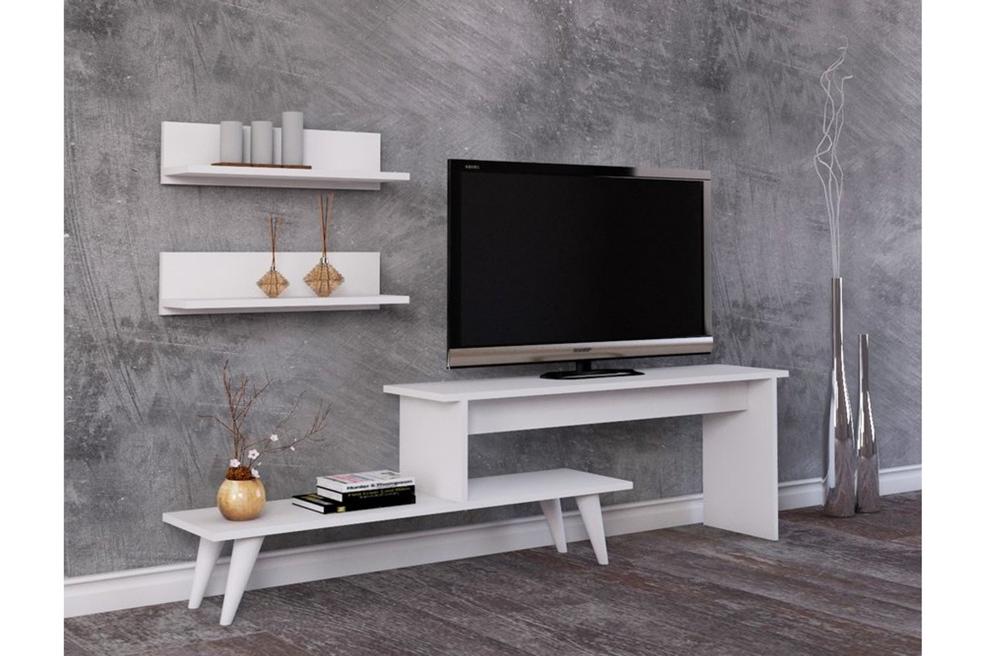 ECE TV ÜNİTESİ ECE TV BEYAZ FİYATI - Vivense