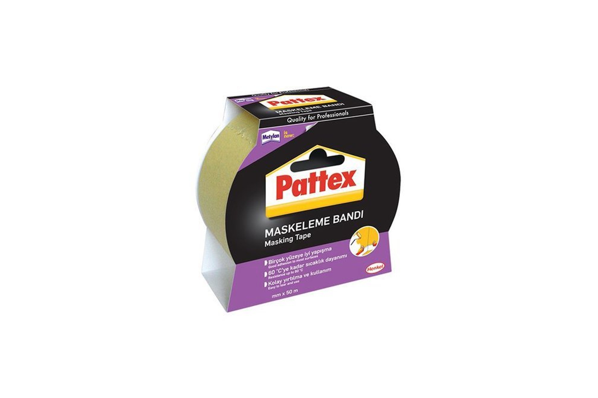 HENKEL PATTEX MASKİNG TAPE 38 MM 50 METRE MASKELEME BANDI FİYATI - Vivense