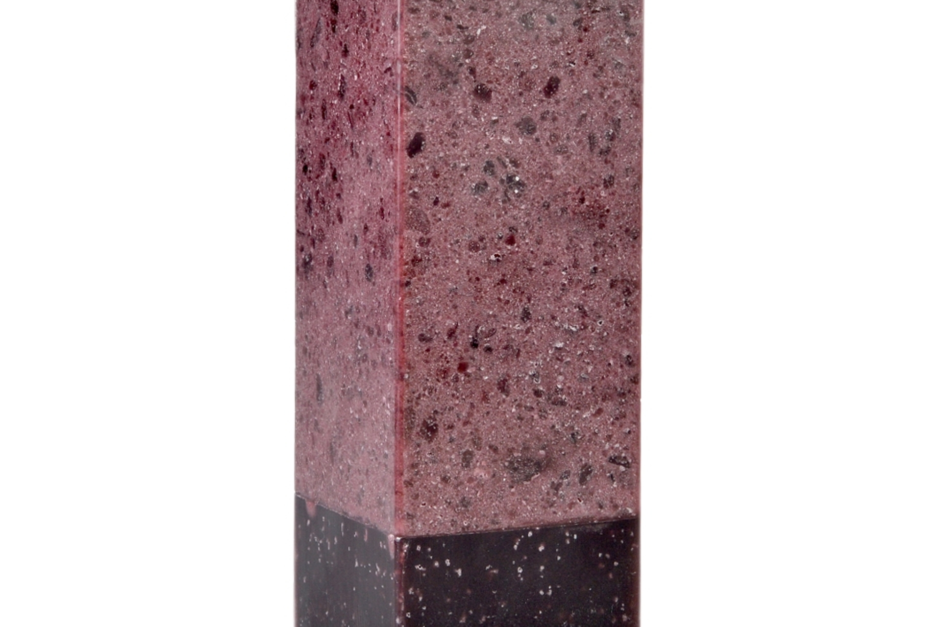 STONE KARE DEKORATİF MUM, BORDO, 8X8X20 CM FİYATI - Vivense