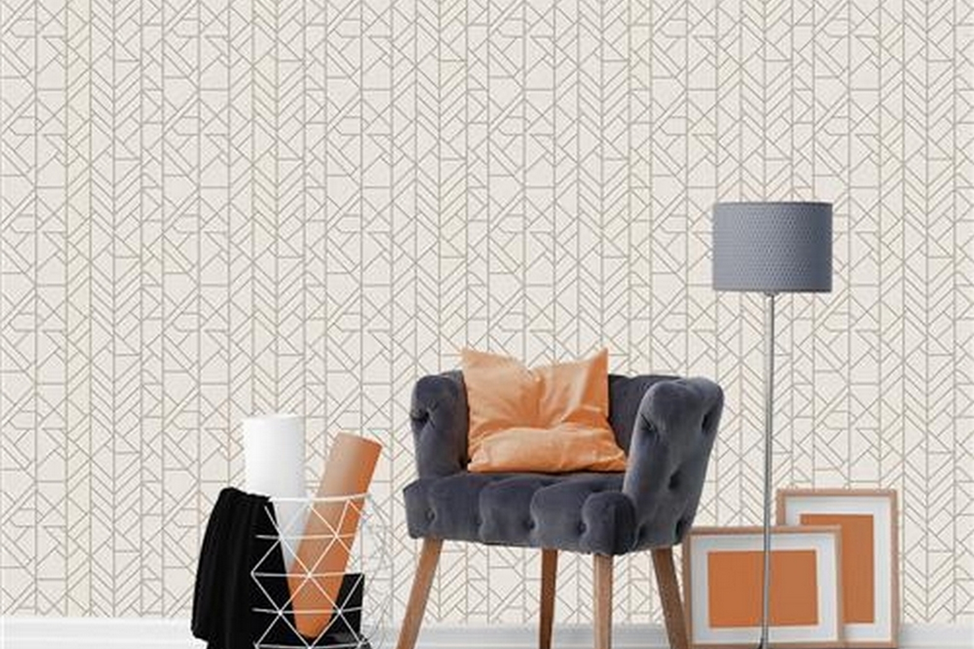 DU&KA TREND COLL. SERİSİ 18186-1 GEOMETRİK DUVAR KAĞIDI 16,50 M² FİYATI - Vivense