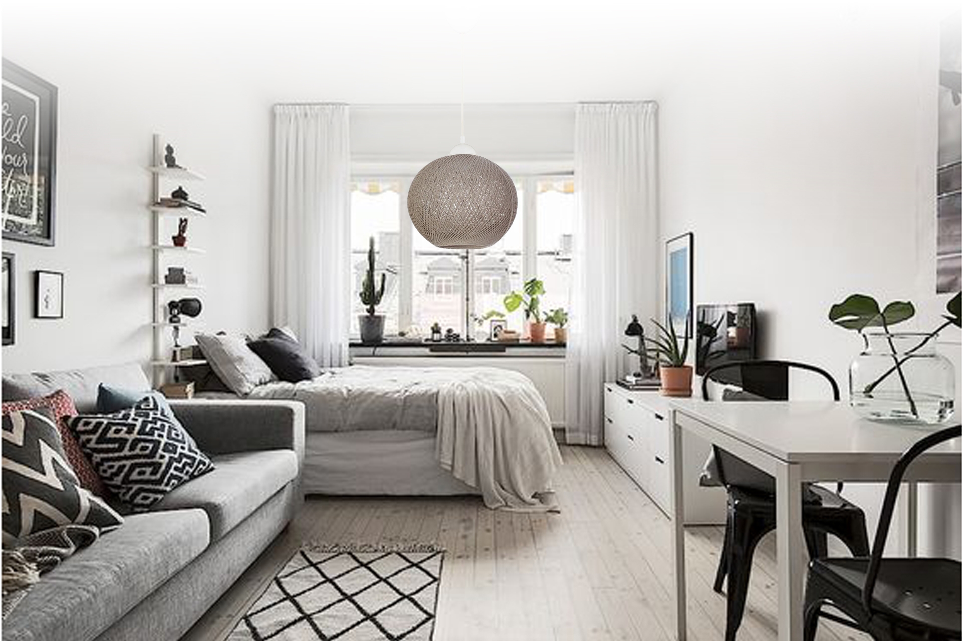 ALVİN İP TEKLİ AVİZE, BEJ FİYATI - Vivense