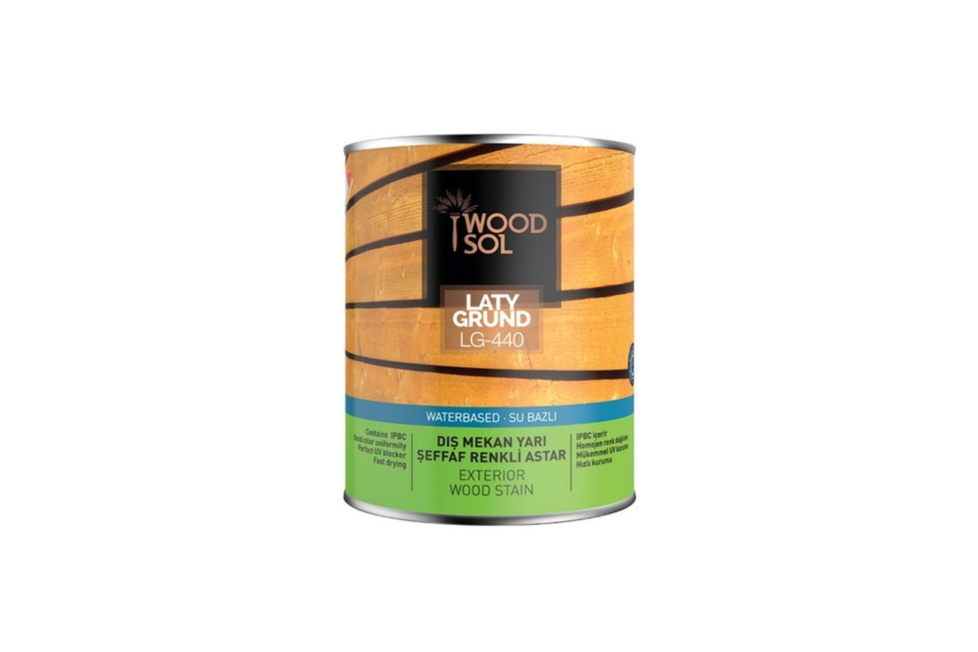 WOODSOL LATYGRUND DIŞ MEKAN YARI ŞEFFAF RENKLİ AHŞAP ASTARI 2.5 LT 1558 ...