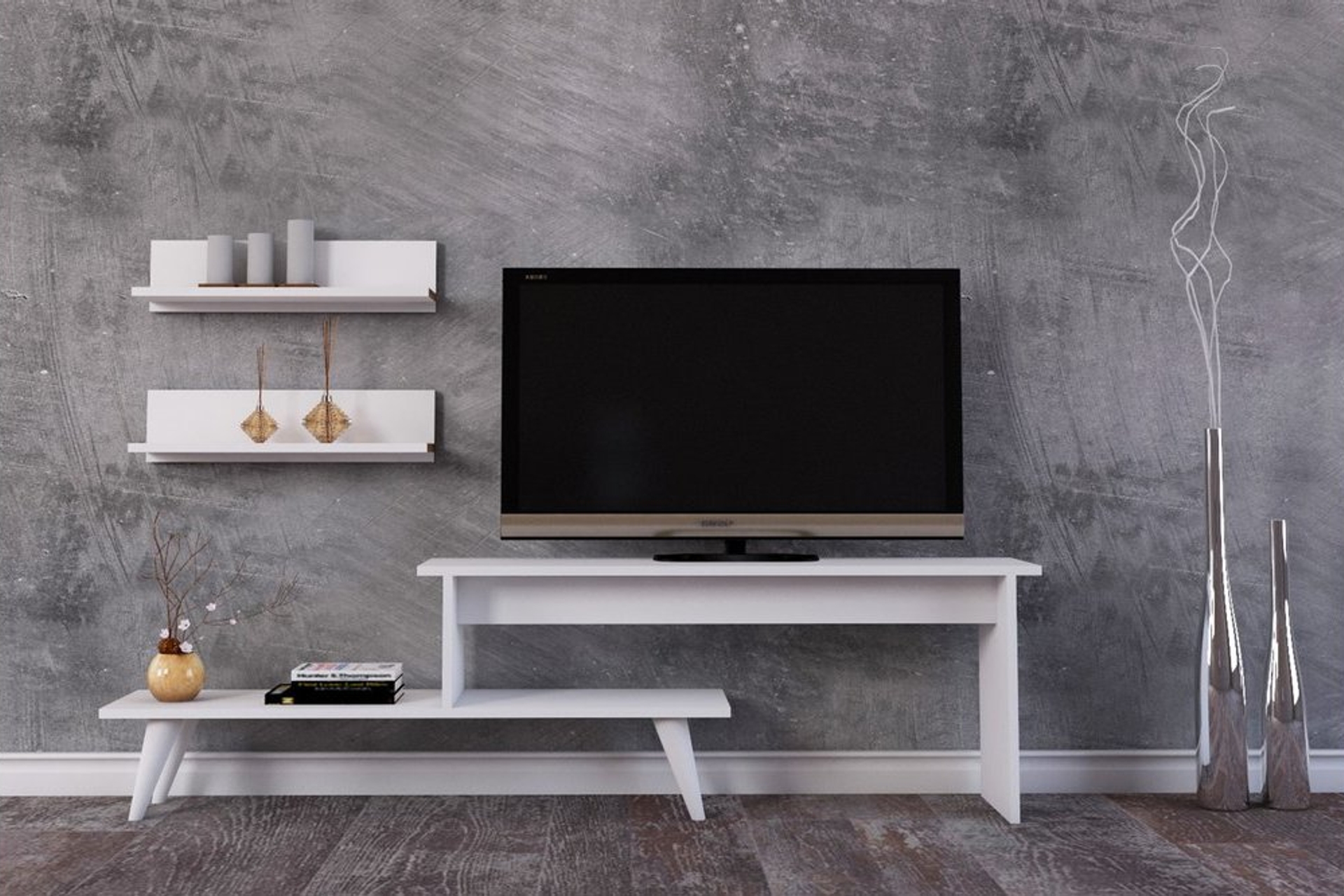 ECE TV ÜNİTESİ ECE TV BEYAZ FİYATI - Vivense