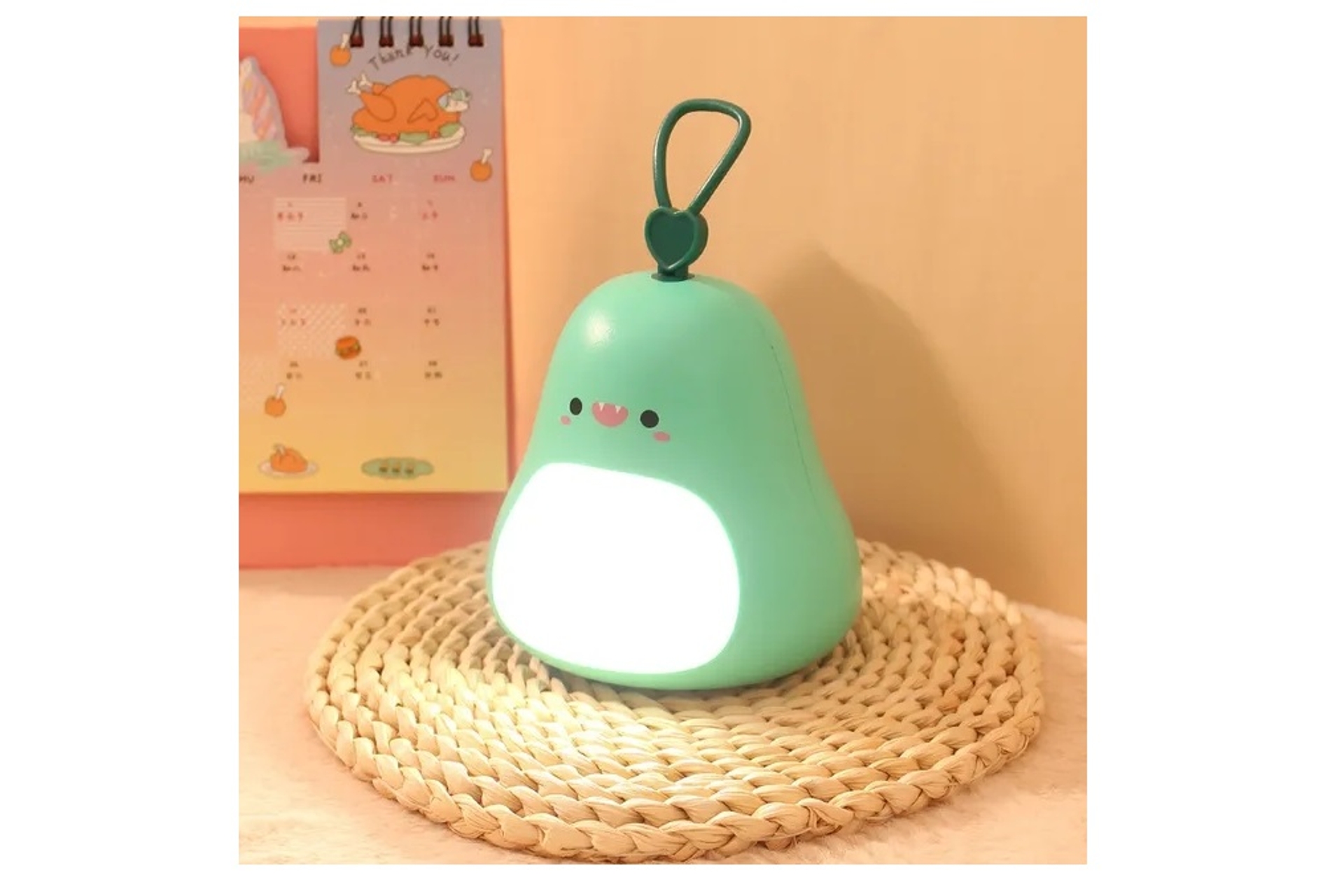 LİVAVA AVOKADO LED MASA LAMBASI, USB Lİ, MAVİ, 10X11