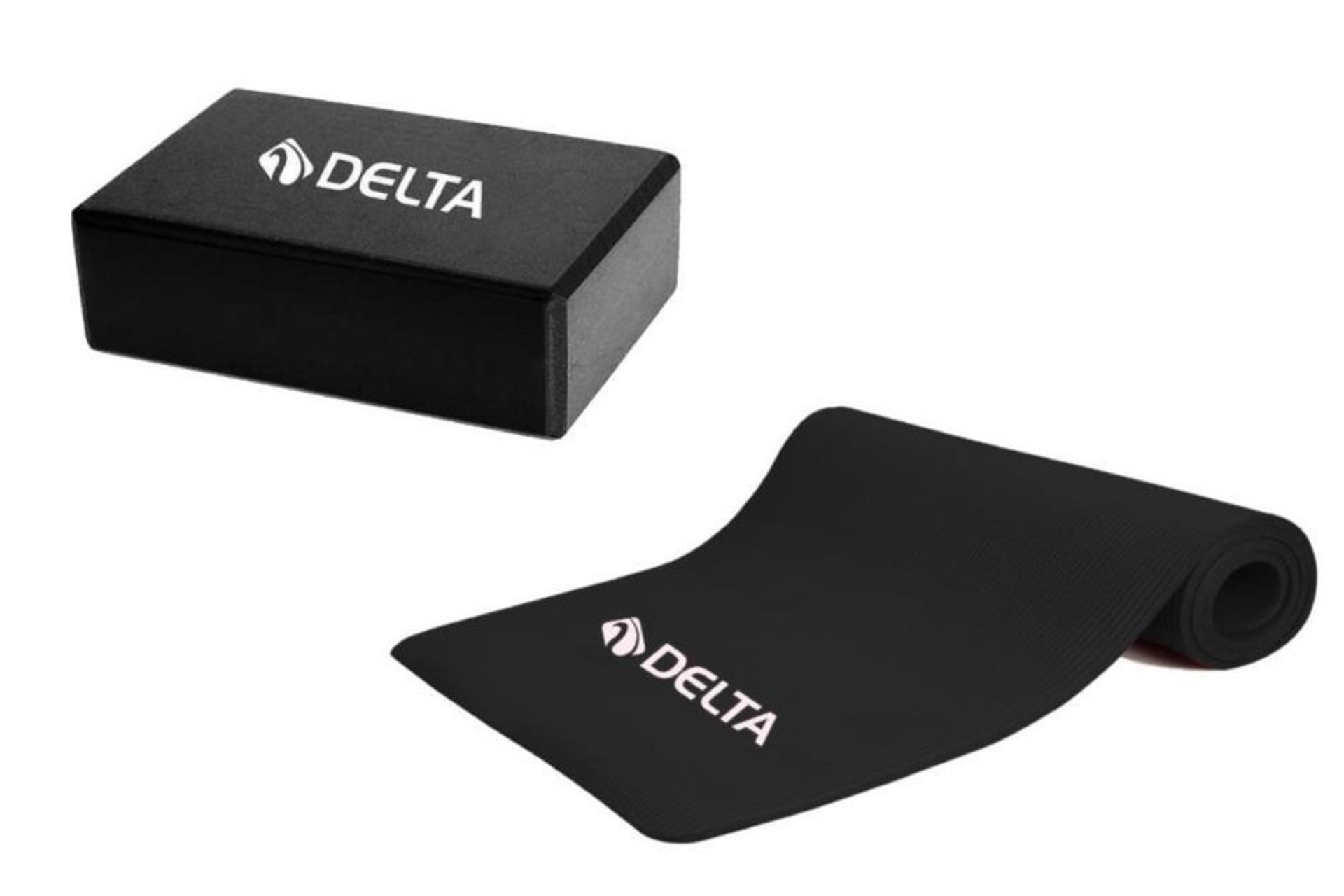 DELTA 10 MM YOGA MAT YOGA MİNDERİ VE YOGA BLOK YOGA KÖPÜĞÜ SİYAH