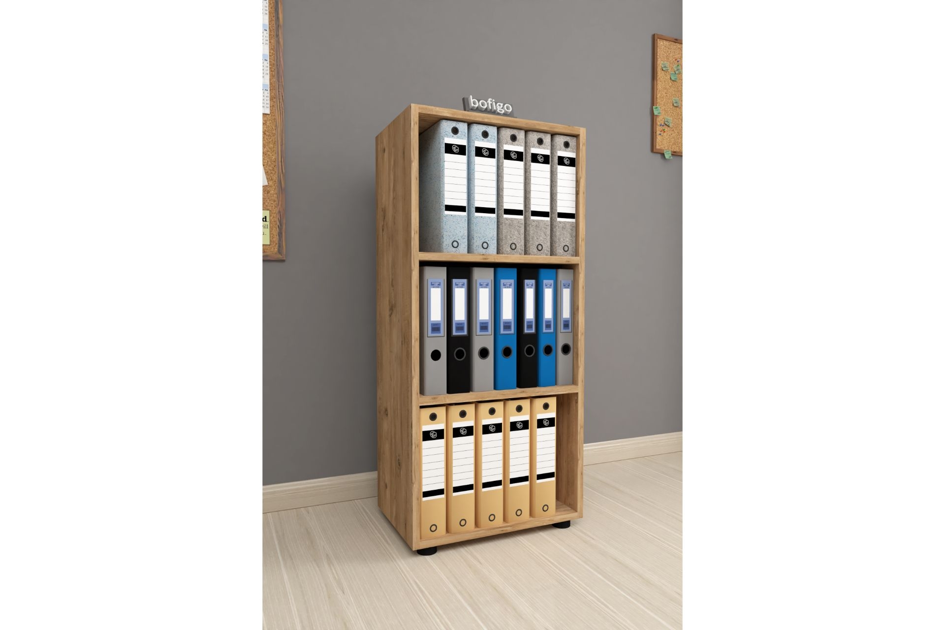 BOFİGO OFİS DOLABI KİTAPLIK, 3 RAFLI, ÇAM FİYATI - Vivense