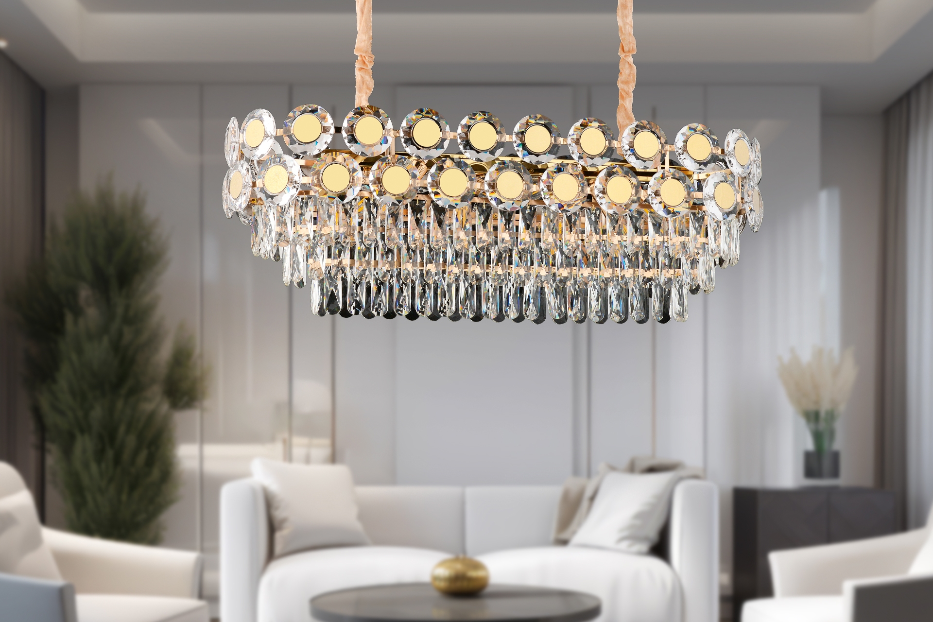 OSLO DİKDÖRTGEN AVİZE, GOLD FİYATI - Vivense