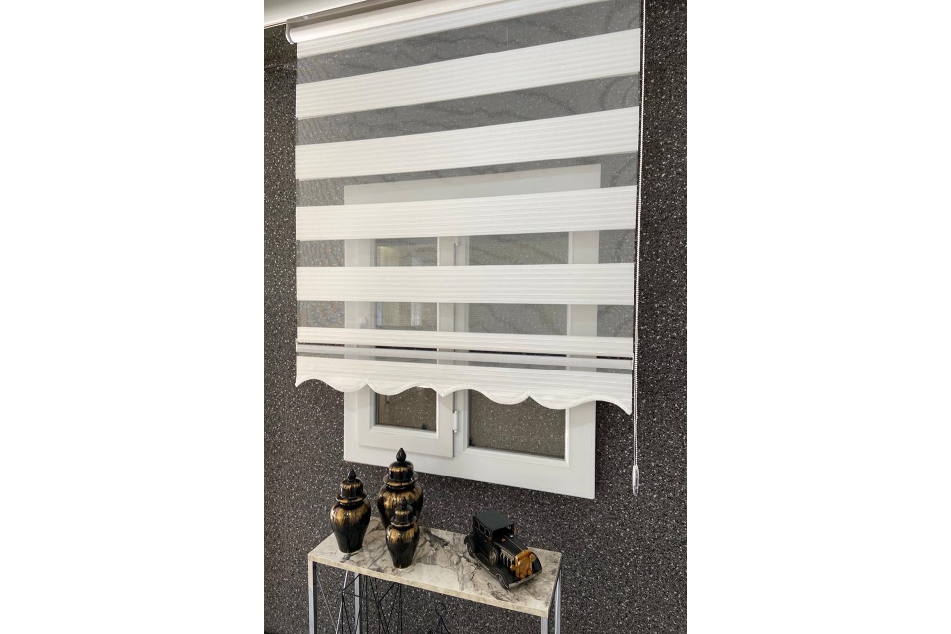 ZEBRA STOR PERDE, GENİŞ PLİSELİ, BEYAZ, DSG480, 90X200 FİYATI - Vivense